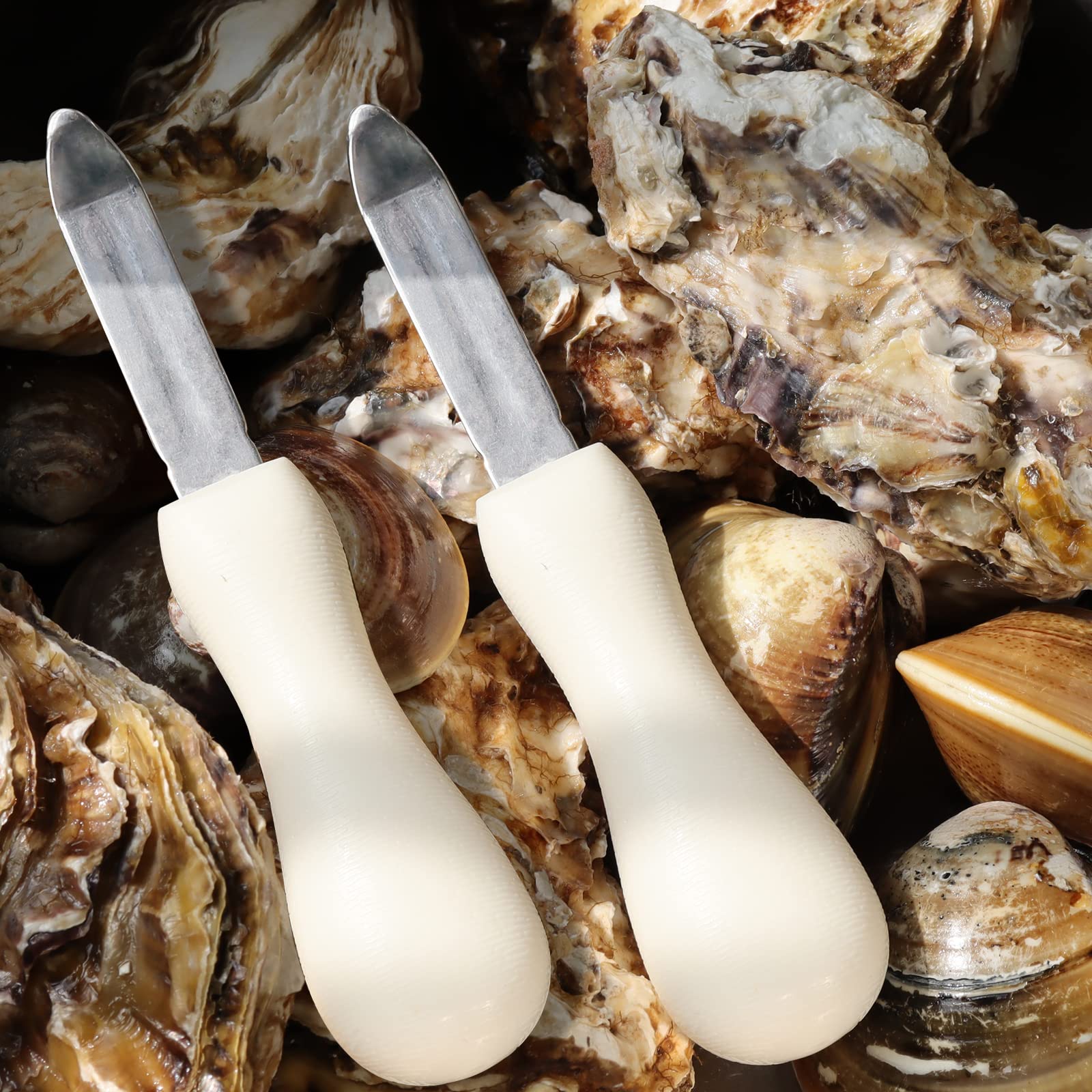 Oyster Shucking Knife, FRYOOGG Oyster Knife Oyster Knife Shucker Set With 5-level Protection ...