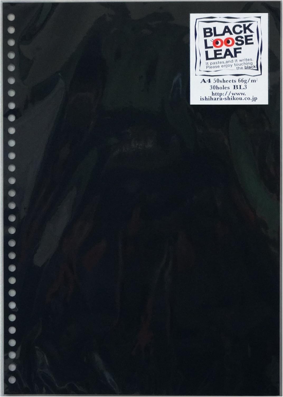 Amazon.com : Ishihara Paper BL3 Loose Leaf, Black, A4, 30 Holes, 50 ...