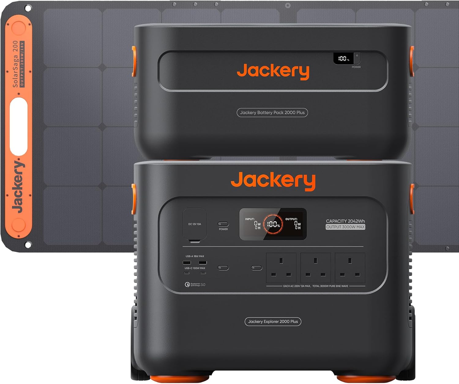 Jackery Solar Generator 4000 Kit, Explorer 2000 Plus and 1XPackPlus ...