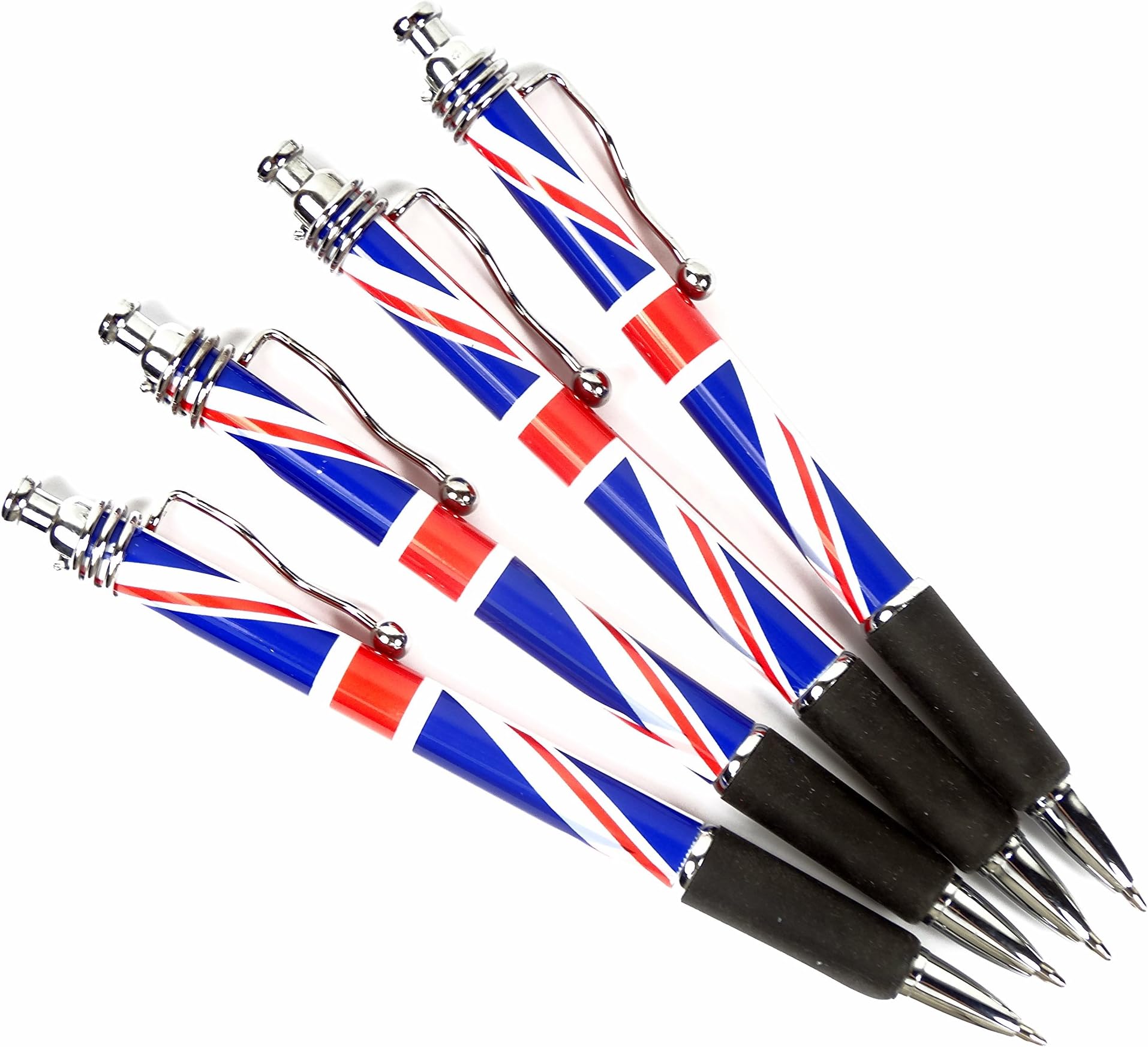 Rollerball Pens with Union Jack Design, Set of 4 Pens, London Souvenir ...