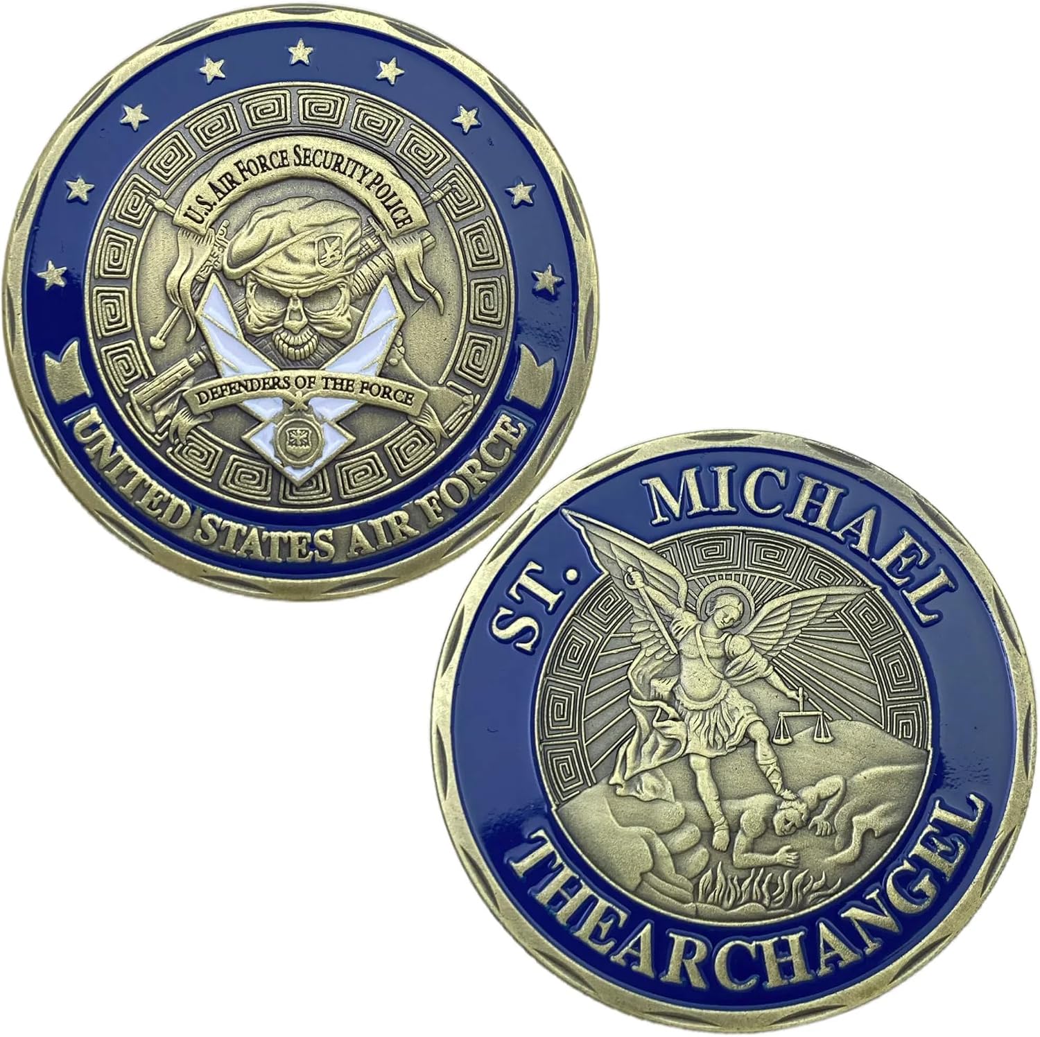 Amazon.com: USAF St. Michael The Archangel Challenge Coin – Defender of ...