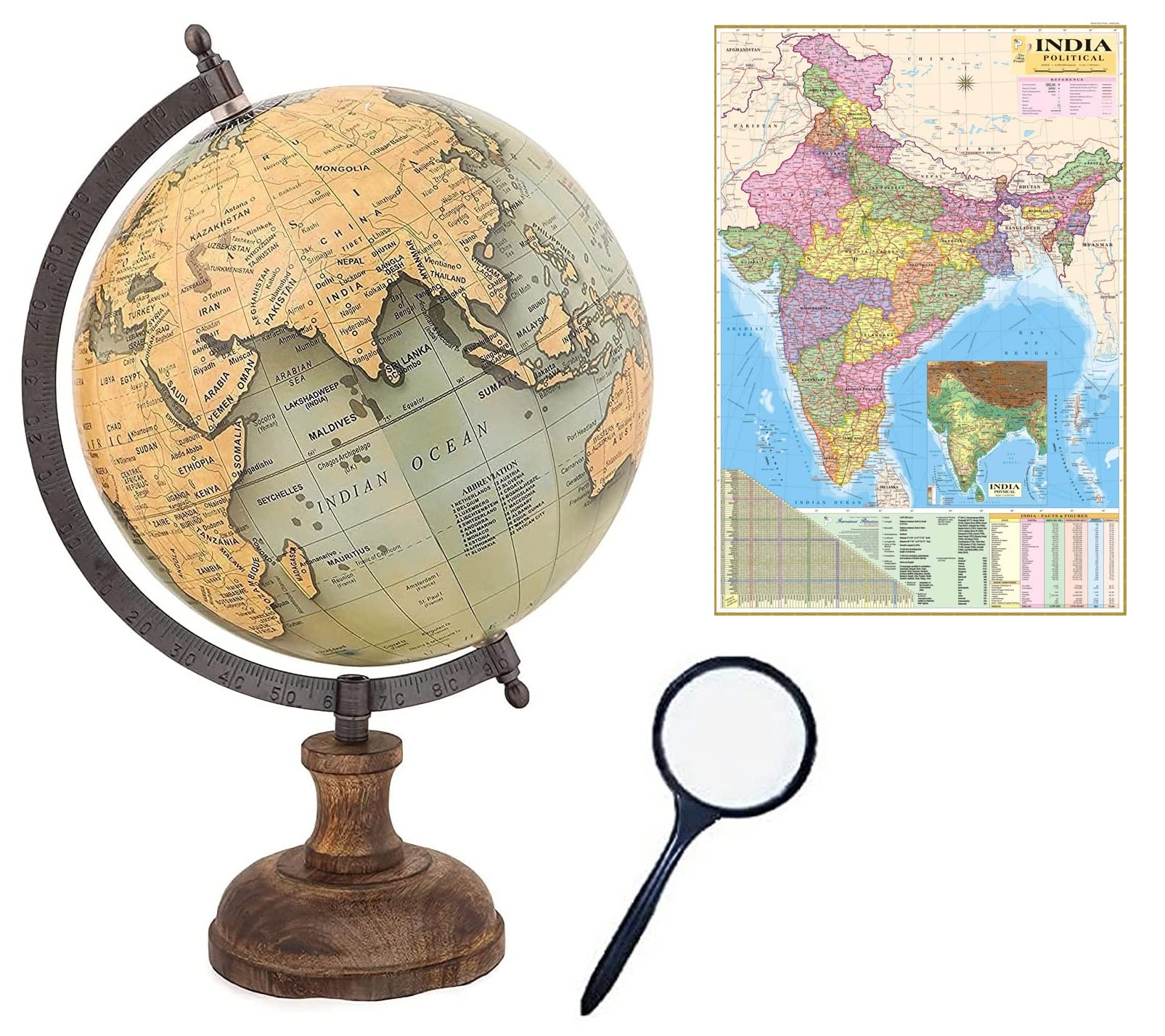 Techblaze 10 Inch Height And 8 Inch Globe For Students | Desertcart KUWAIT