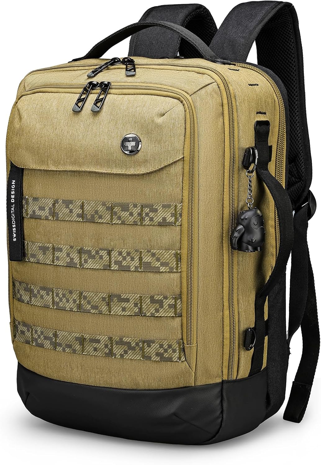 Amazon.com: SWISSDIGITAL DESIGN Travel Backpack with USB Charging Port ...