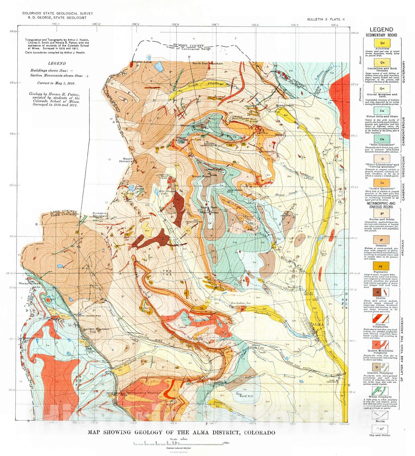Alma Colorado Map