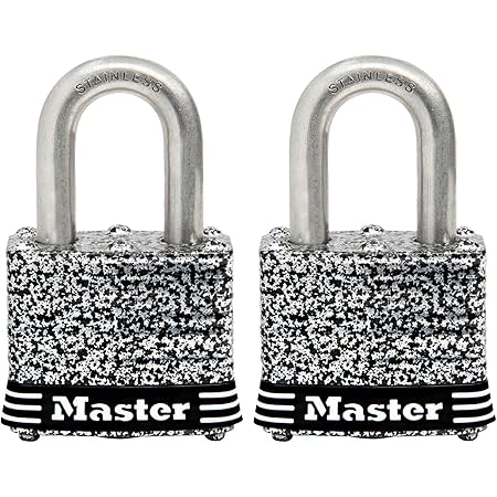Amazon.com: Master Lock 3SST Stainless Steel Outdoor Padlock with Key ...