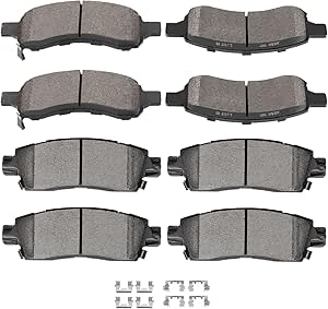 Amazon.com: SCITOO D1169 D883 Front Rear Ceramic Brake Pads Sets Fit For Buick Enclave/Rainier ...