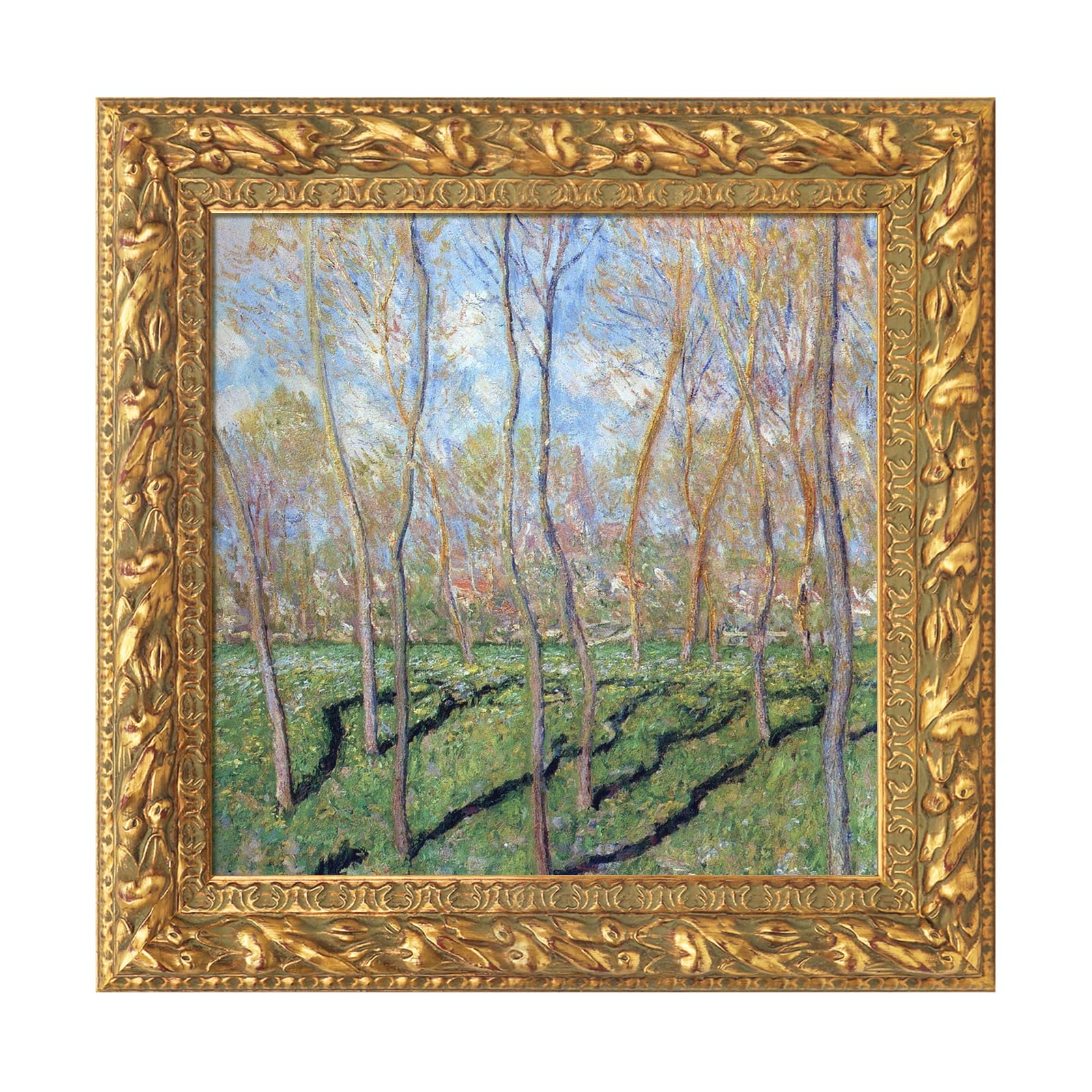 Amazon.com: FOLKOR Antique Gold 6x6 Canvas Frame, 2” Wide Solid Wood ...