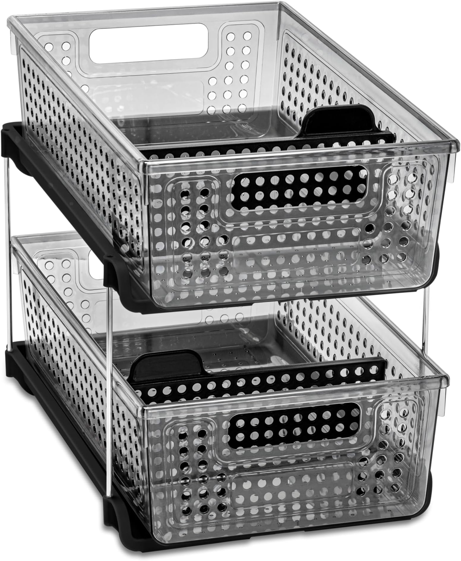 Amazon.com - madesmart Stackable 2-Tier Organizer, Multi-Purpose Slide ...