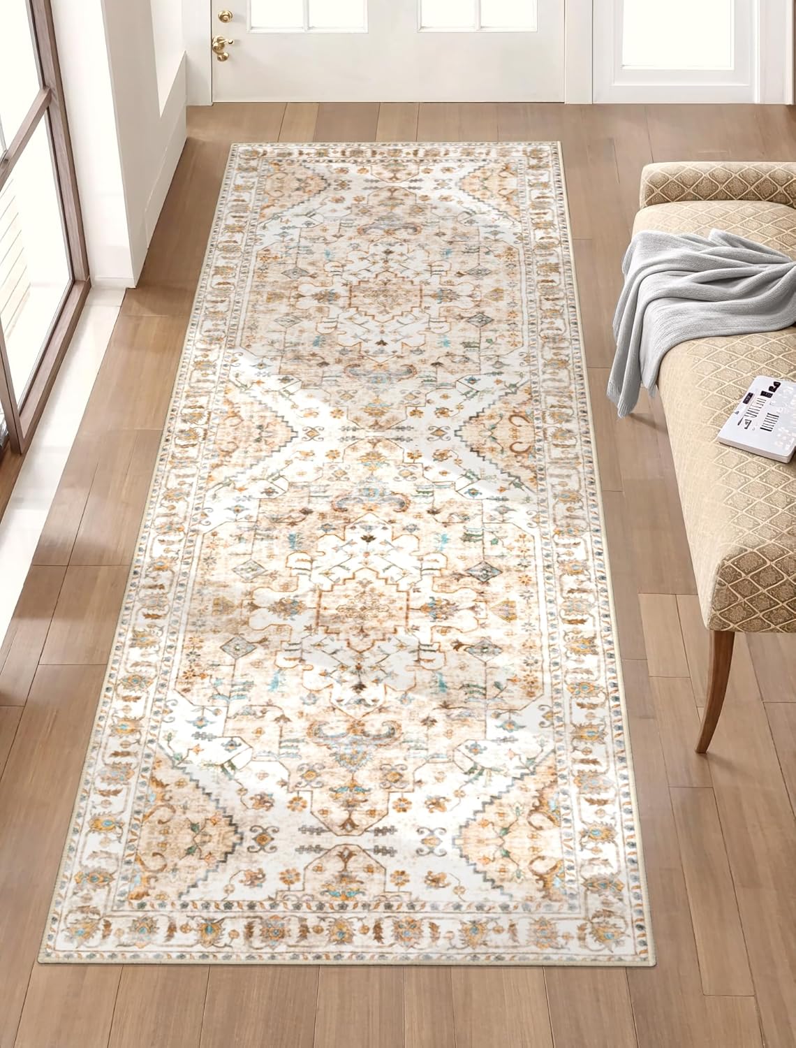 Amazon.com: SERISSA Boho Washable Runner Rug, 2x5 Rug Runner Non-Slip ...