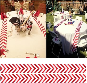 Amazon.com: Baseball Table Runner/Baseball Party Decorations/Baseball ...