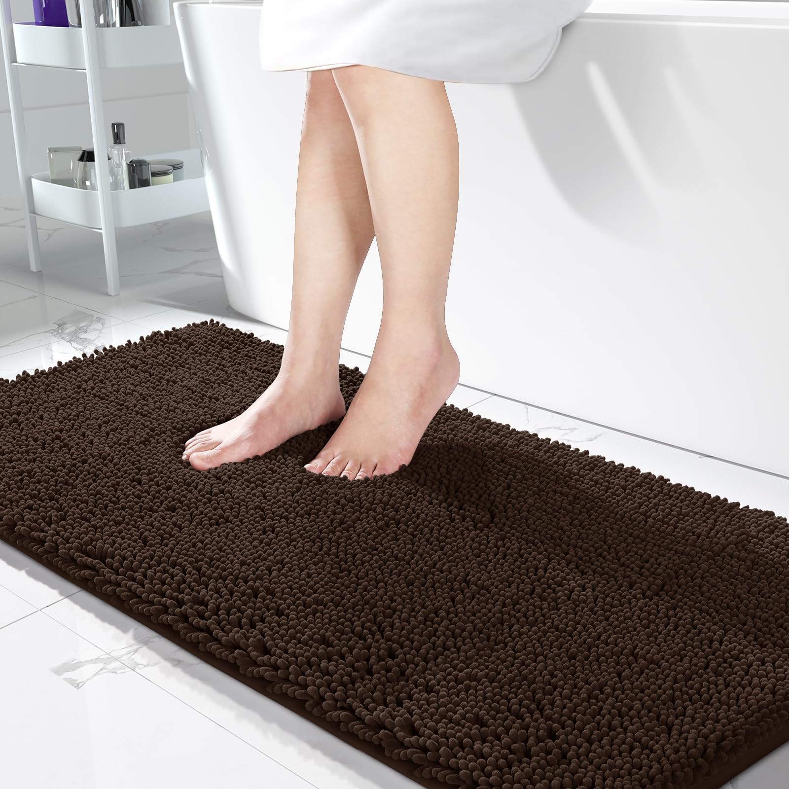 Amazon.com: Yimobra Bathroom Rugs, 36'' x 24'', Extra Soft Chenille ...