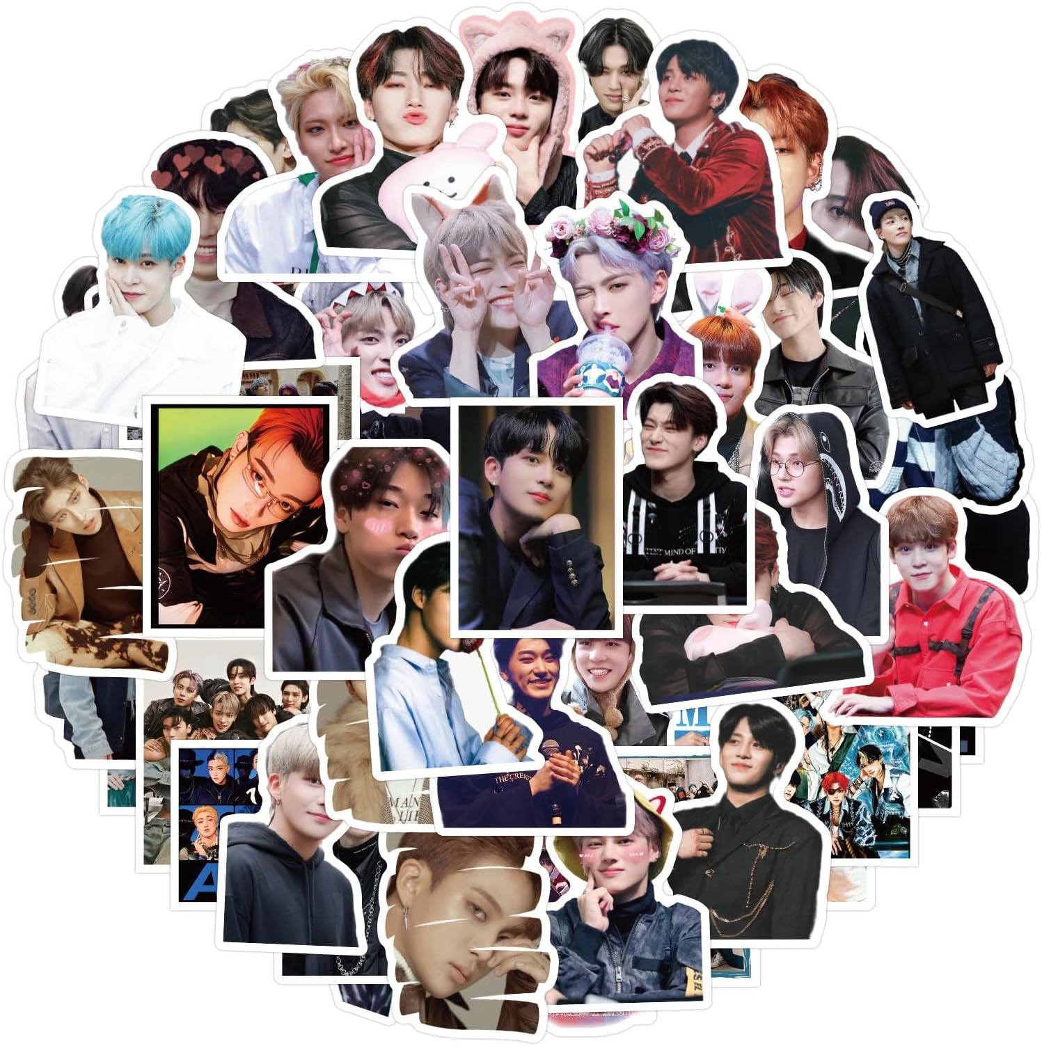 Amazon.com: 55pcs ATEEZ Stickers for Water Bottles, Cute Kpop Singer ...