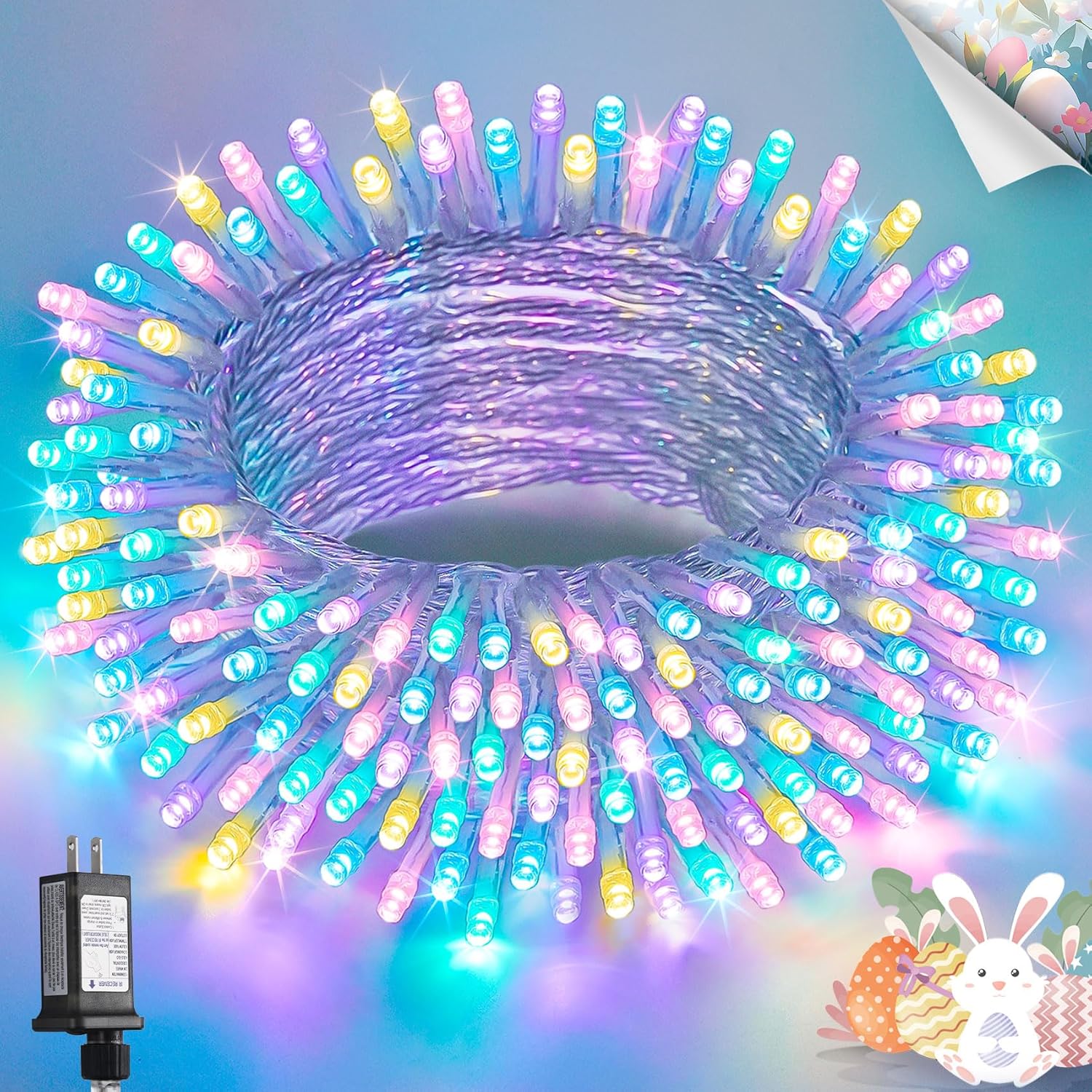 Amazon.com: JMEXSUSS 200 LED Easter Lights Outdoor Indoor for ...