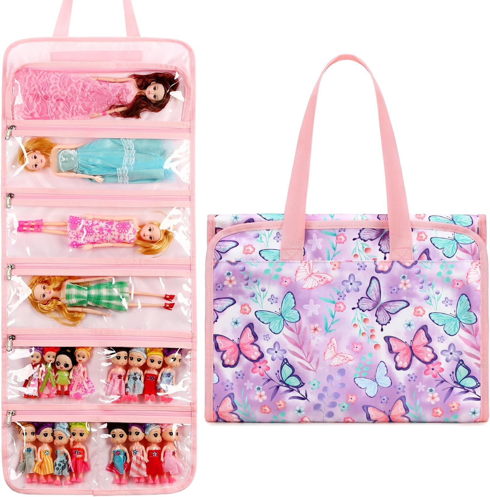 Amazon.com: Octsky Toy Dolls Storage Bag Tote Carrying Case Compatible ...