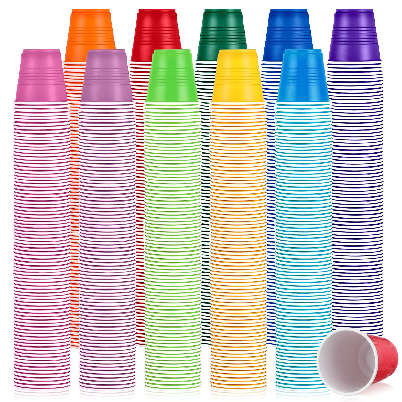 Amazon.com: Eaasty 1000 Pack 3 oz Plastic Cups Bulk Disposable Bathroom ...