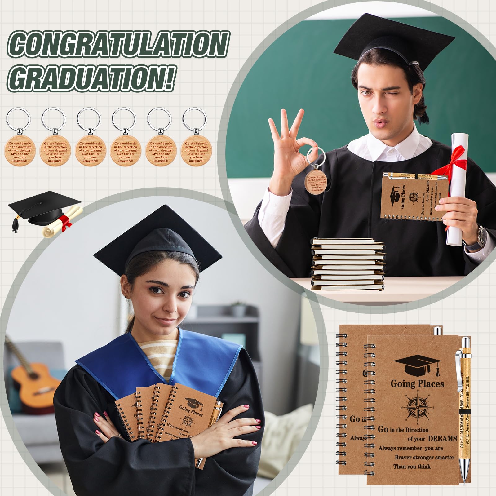 Notebook Spiral 10 Sets Graduation Gifts Bulk - Inspirational Notebooks ...