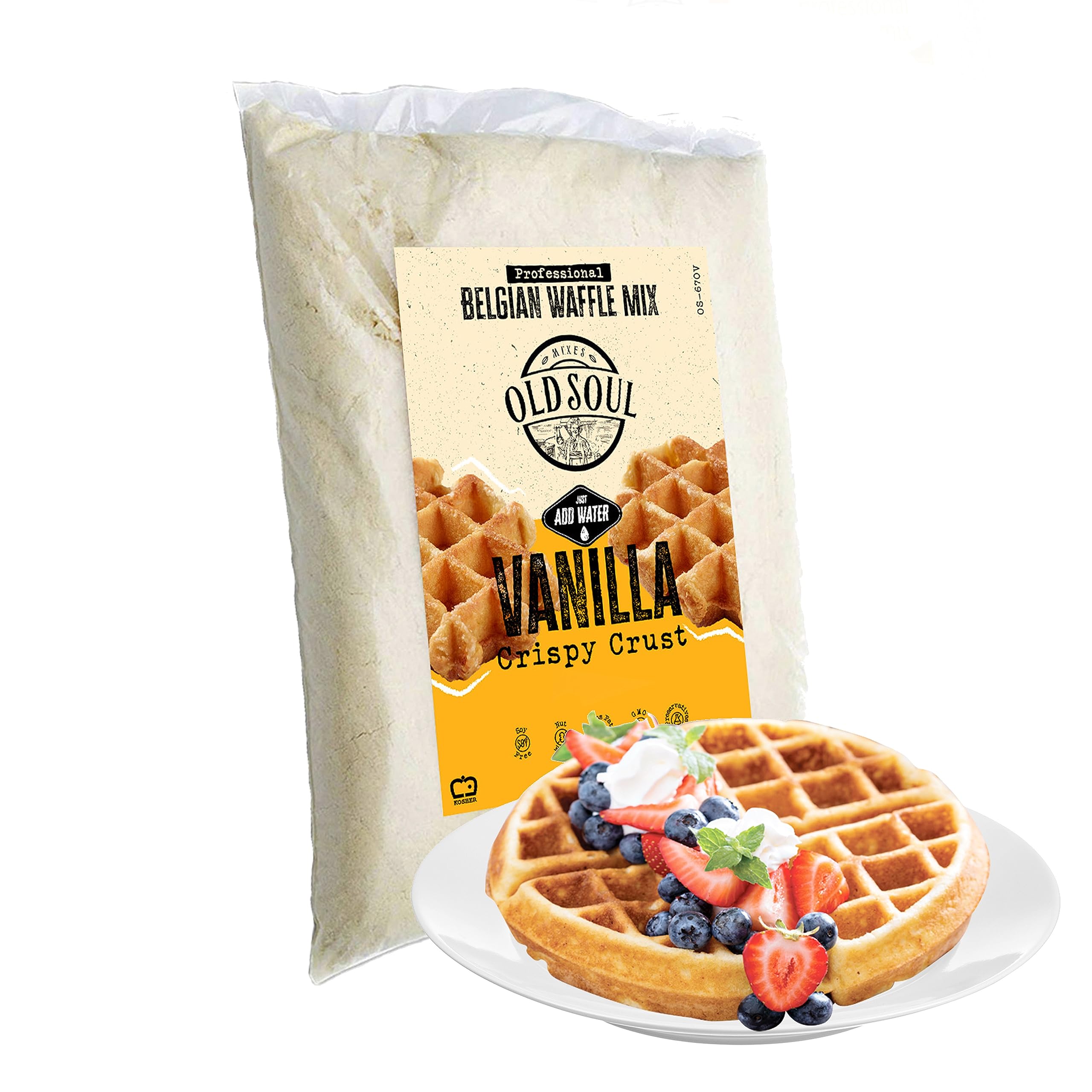 Amazon.com : OldSoul Belgian Waffle Mix | Chocolate & Vanilla Flavour ...