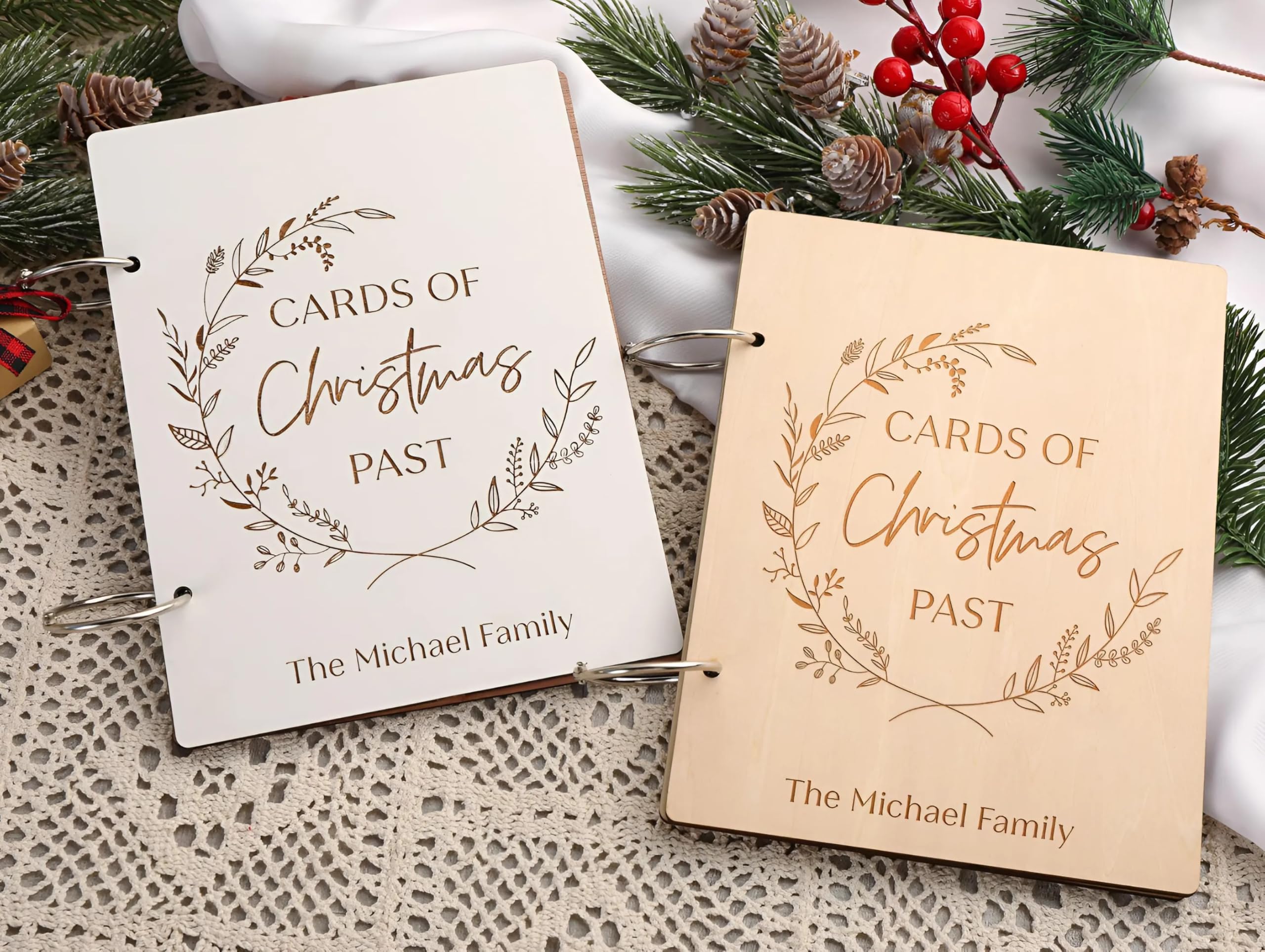 Amazon.com: Personalized Christmas Card Holder,Cards of Christmas Past ...