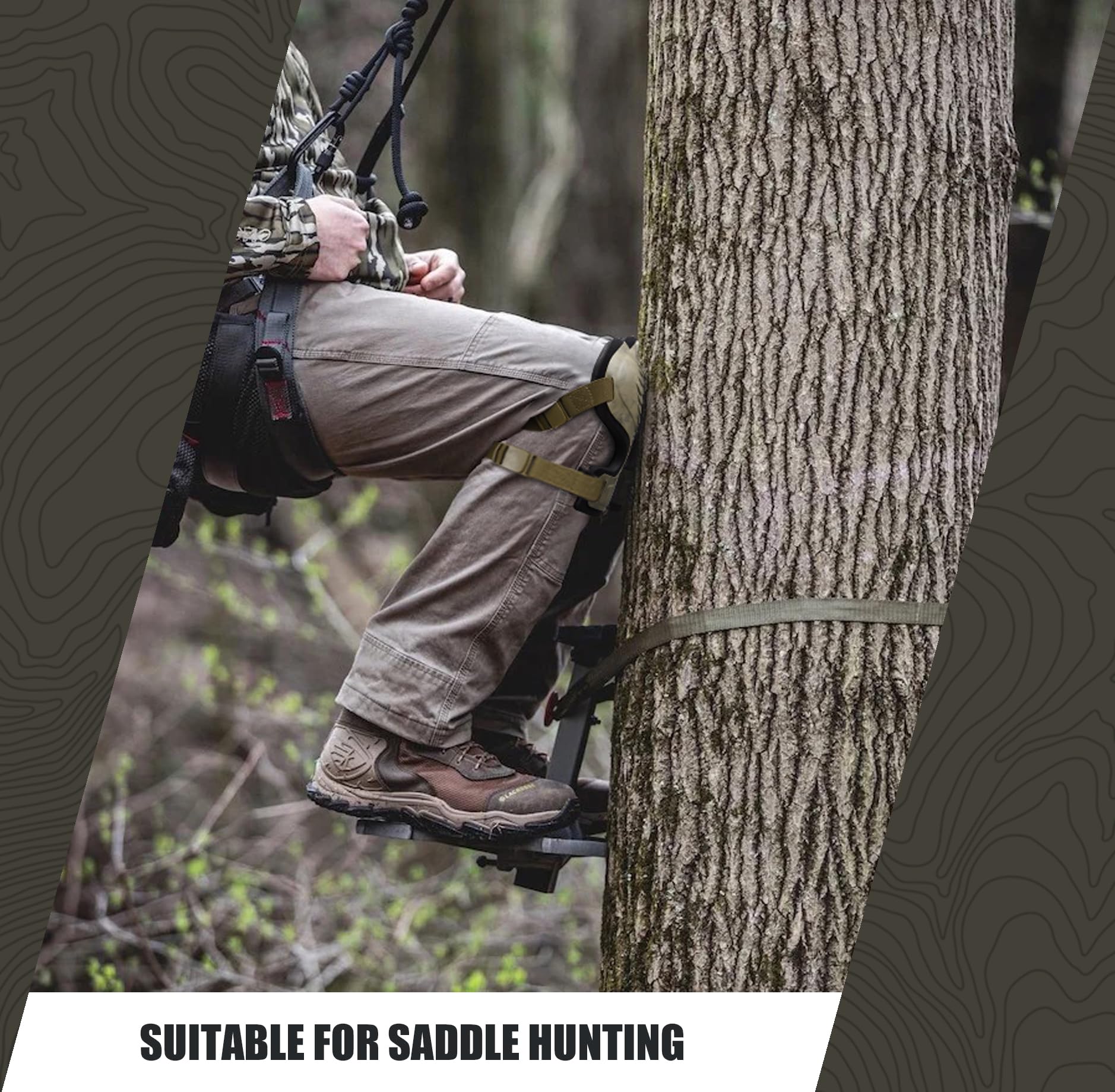 Hunting Knee Pads Tree Saddle | Adjustable & Non-Slip | Lightweight ...