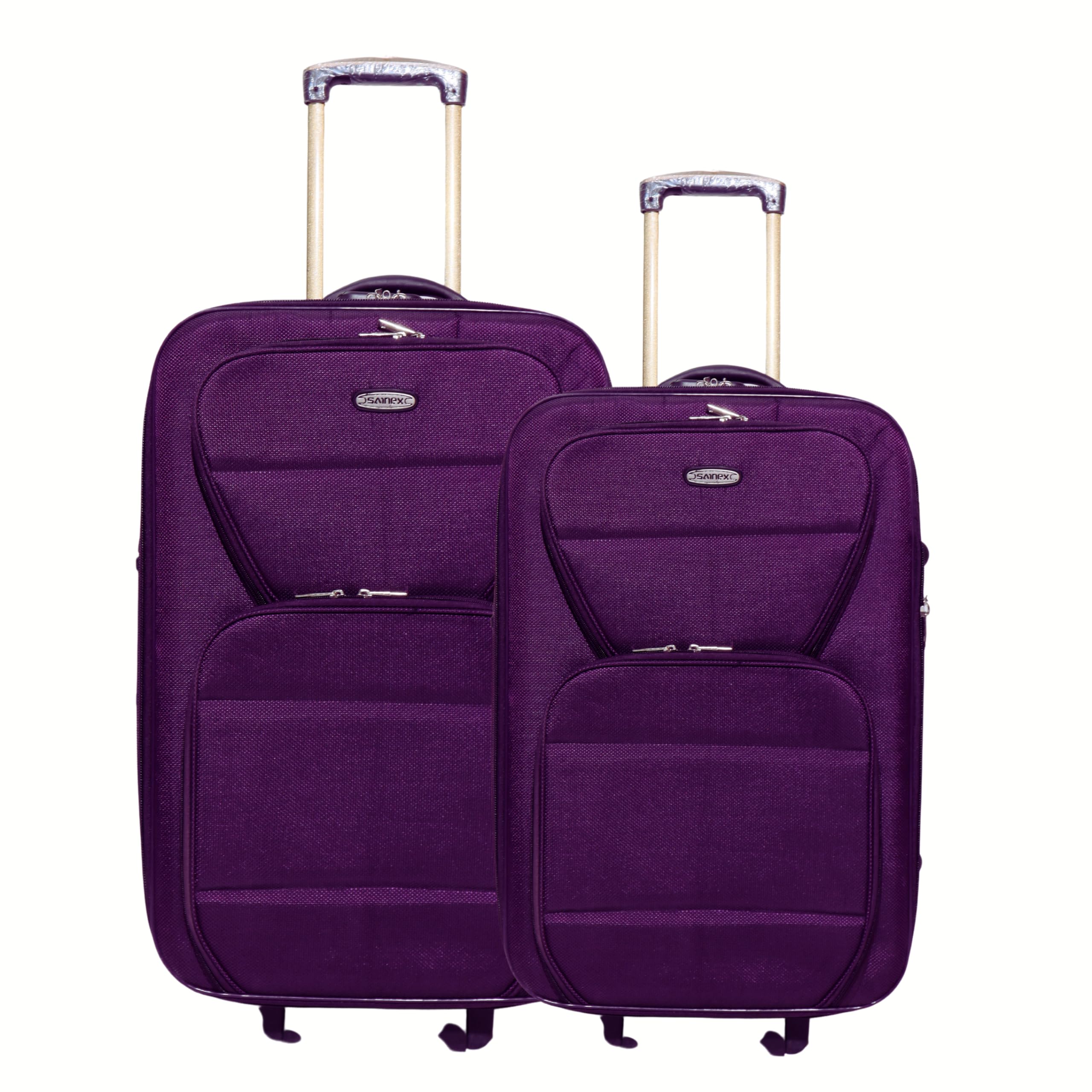 Buy Mantooo Purple Trolley Bags for Travel Medium Size - Set of 2 ...