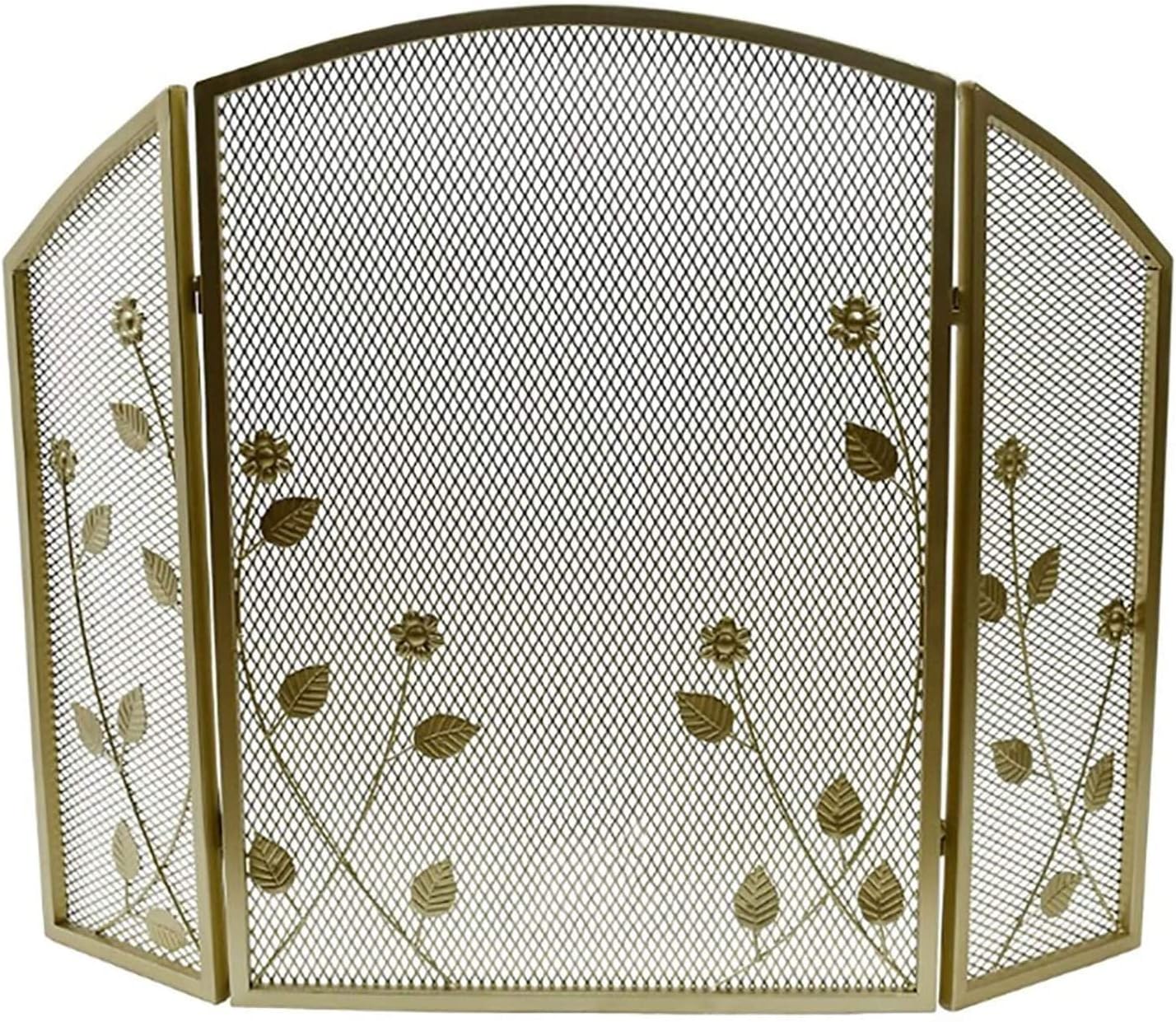 Amazon.com: Fireplace Decor, Arch Fire Place Screen, 3 Panel Fireplace ...