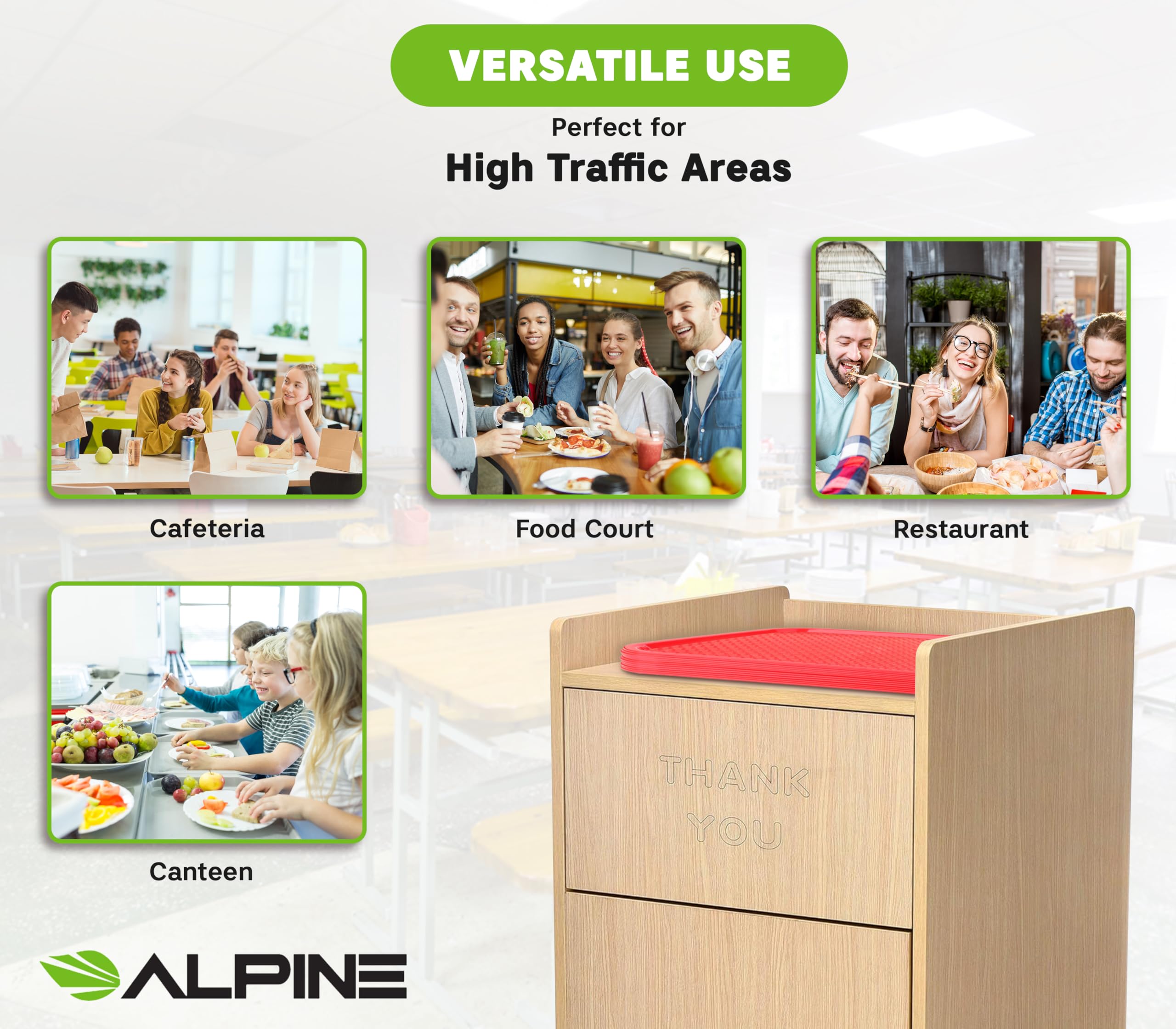 Snapklik.com : Alpine Trash Receptacle For Restaurants - Thank You ...