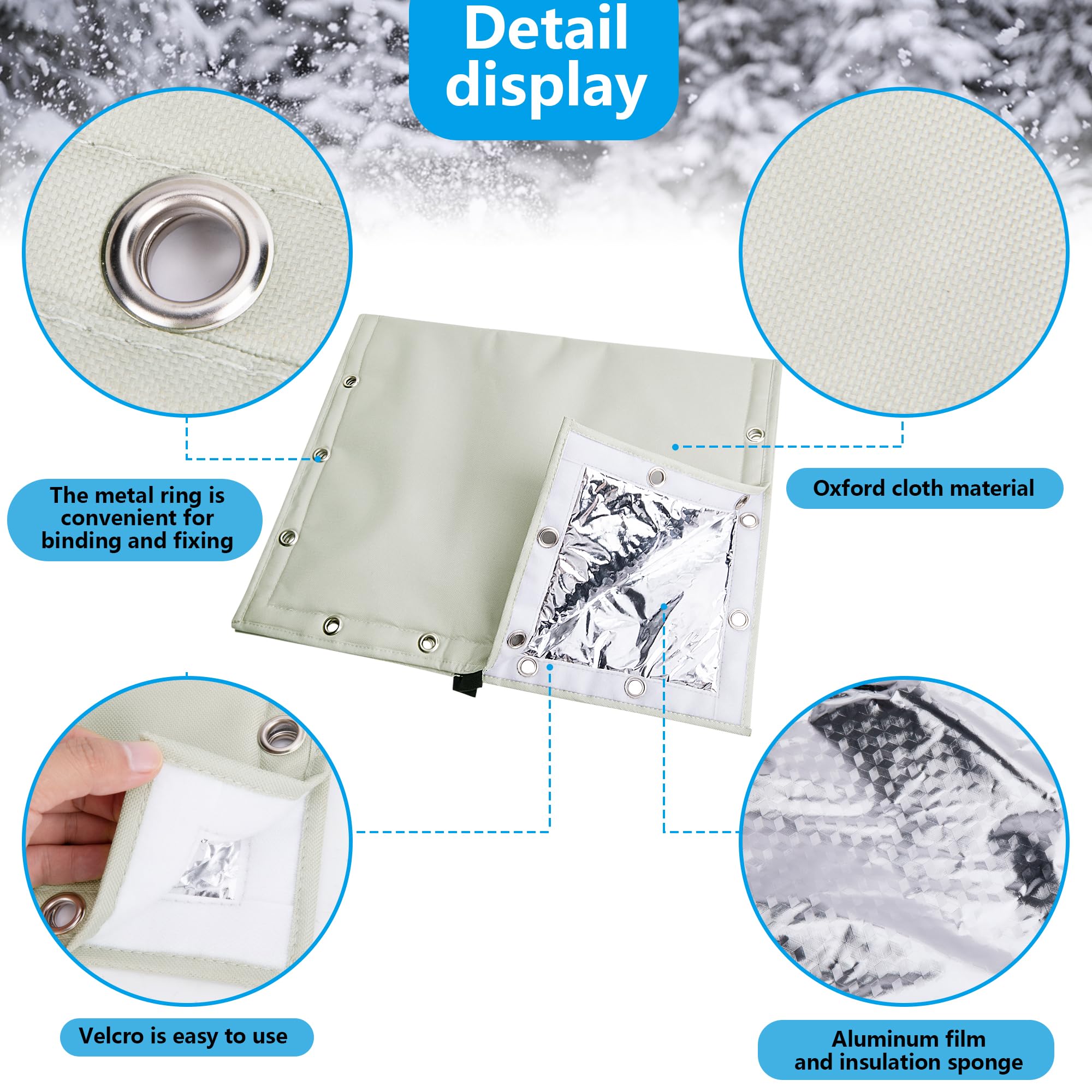 Snapklik.com : 30 X 24 Inch Backflow Preventer Insulation Cover- 3 Way ...