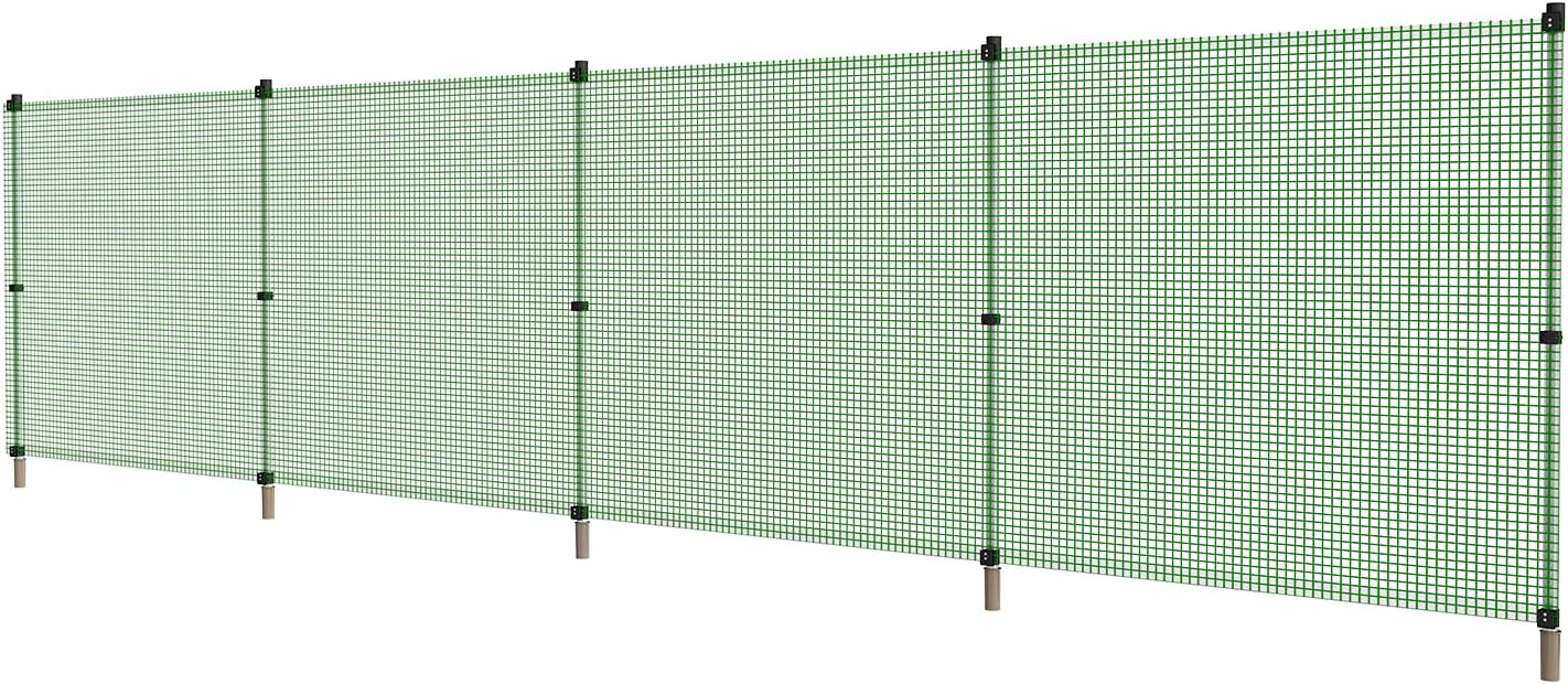 Amazon.com: TANG Outdoor Fence with Poles Mesh Fencing Safety Barrier ...