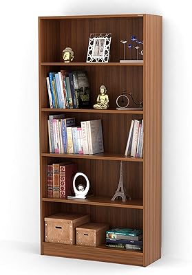 Bluewud Walten Engineered Wood Wall Mount Book Shelf /Display Rack ...