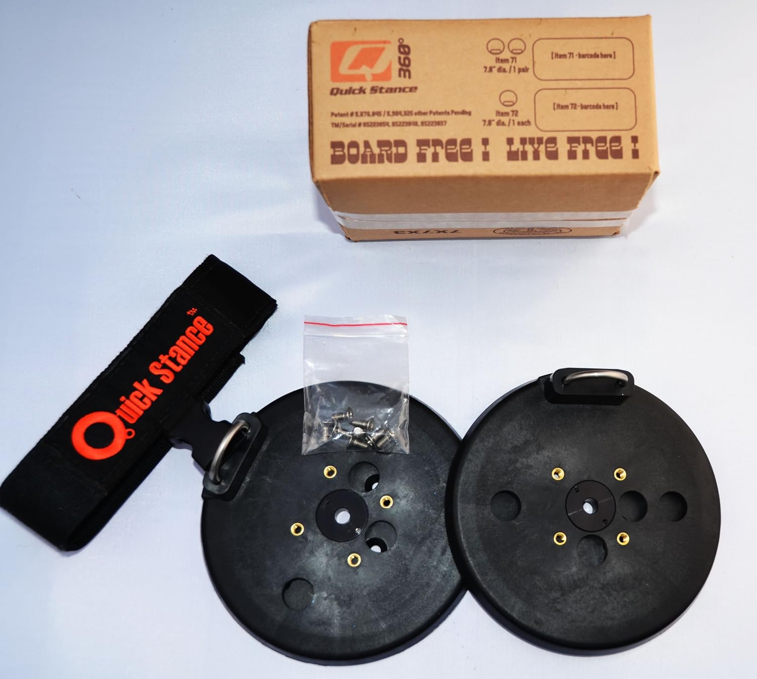 Amazon.com : Quick Stance 360° Snowboard binding rotating adapter plate ...