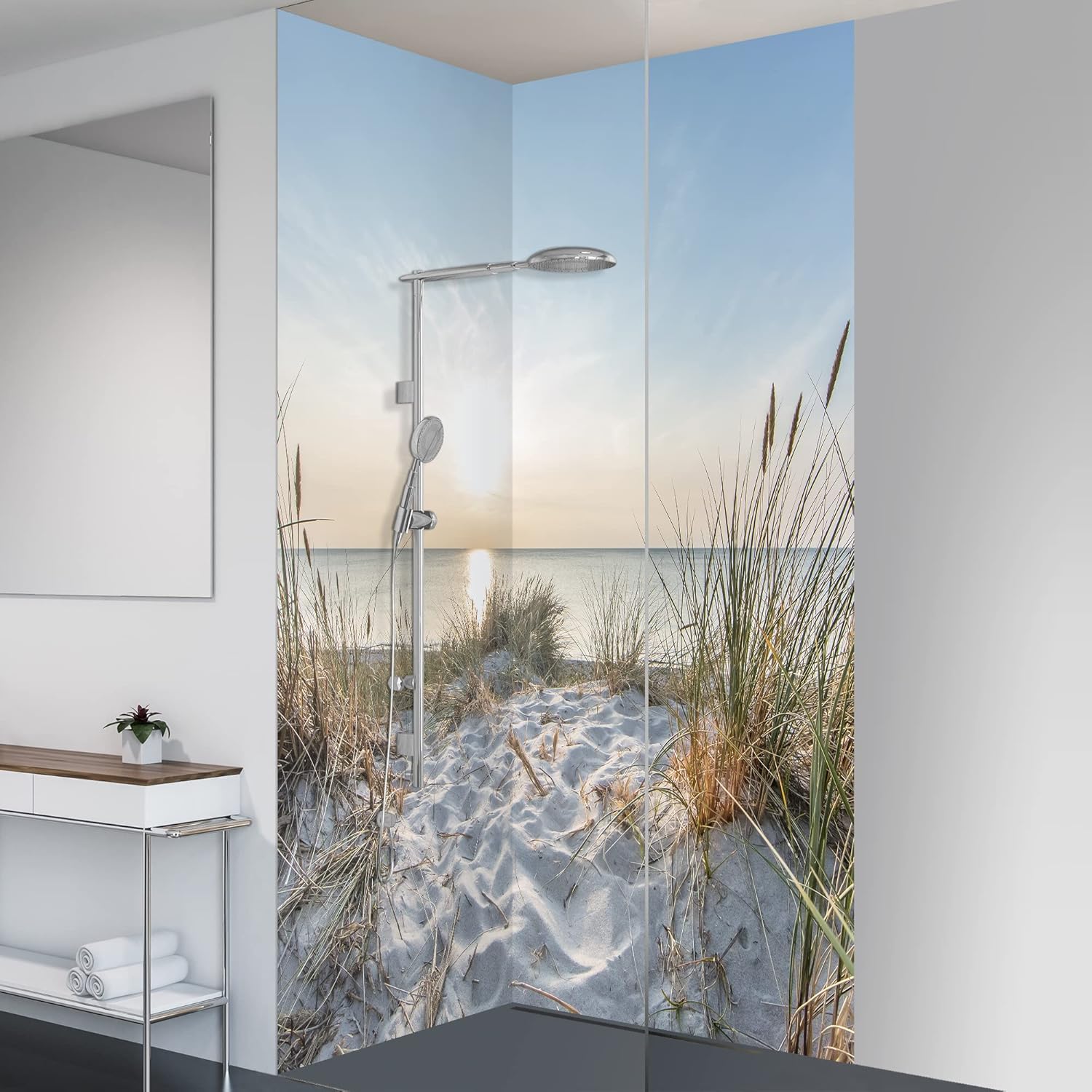 yourplate Duschrückwände mit individueller Größe (2 Rückwände – Premium ...