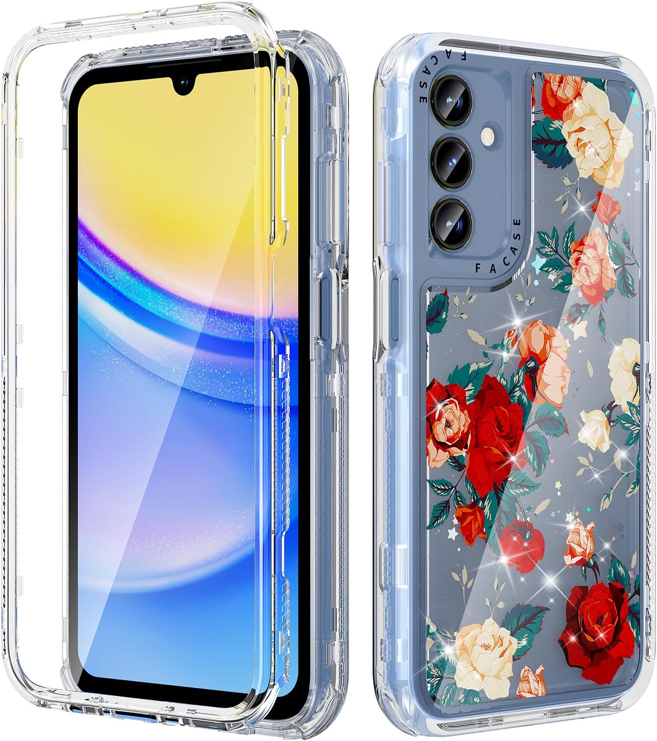 Amazon.com: FACASE for Samsung Galaxy A15 5G Case 6.5 Inch - for Women Girls Cover Cute Girly ...