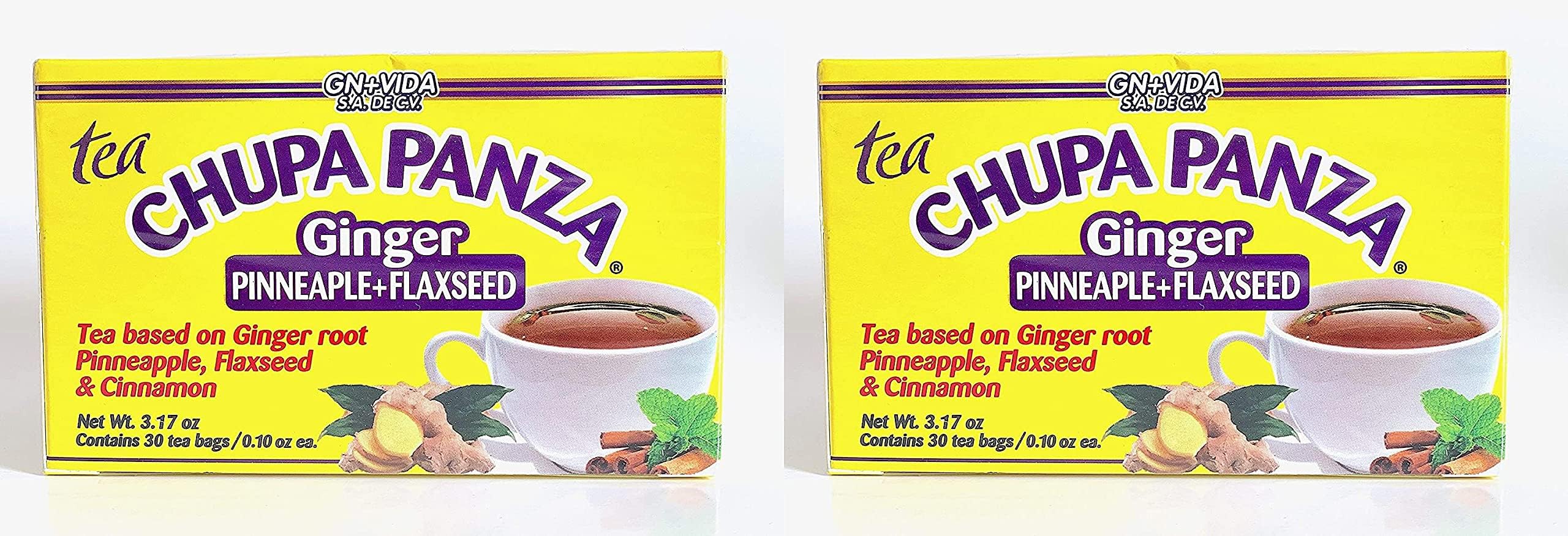 Amazon.com : Tea CHUPA Panza, Tea Based ONGINGER Root, PINNEAPPLE ...