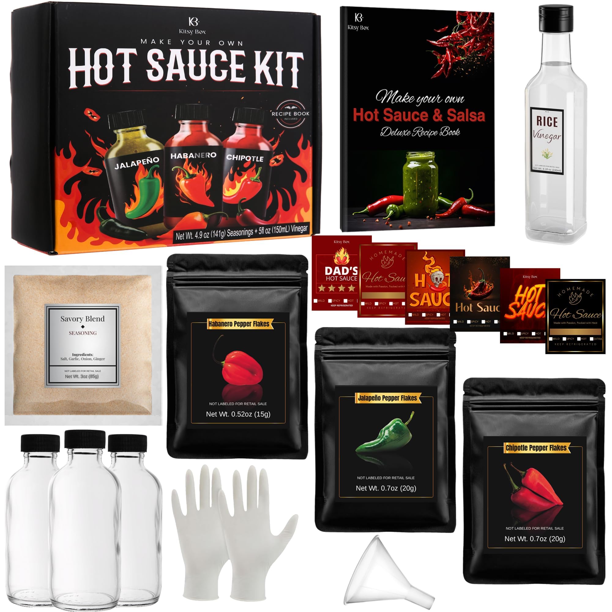 Snapklik.com : Hot Sauce Making Kit - 3 Variety Peppers (Mild To Hot)