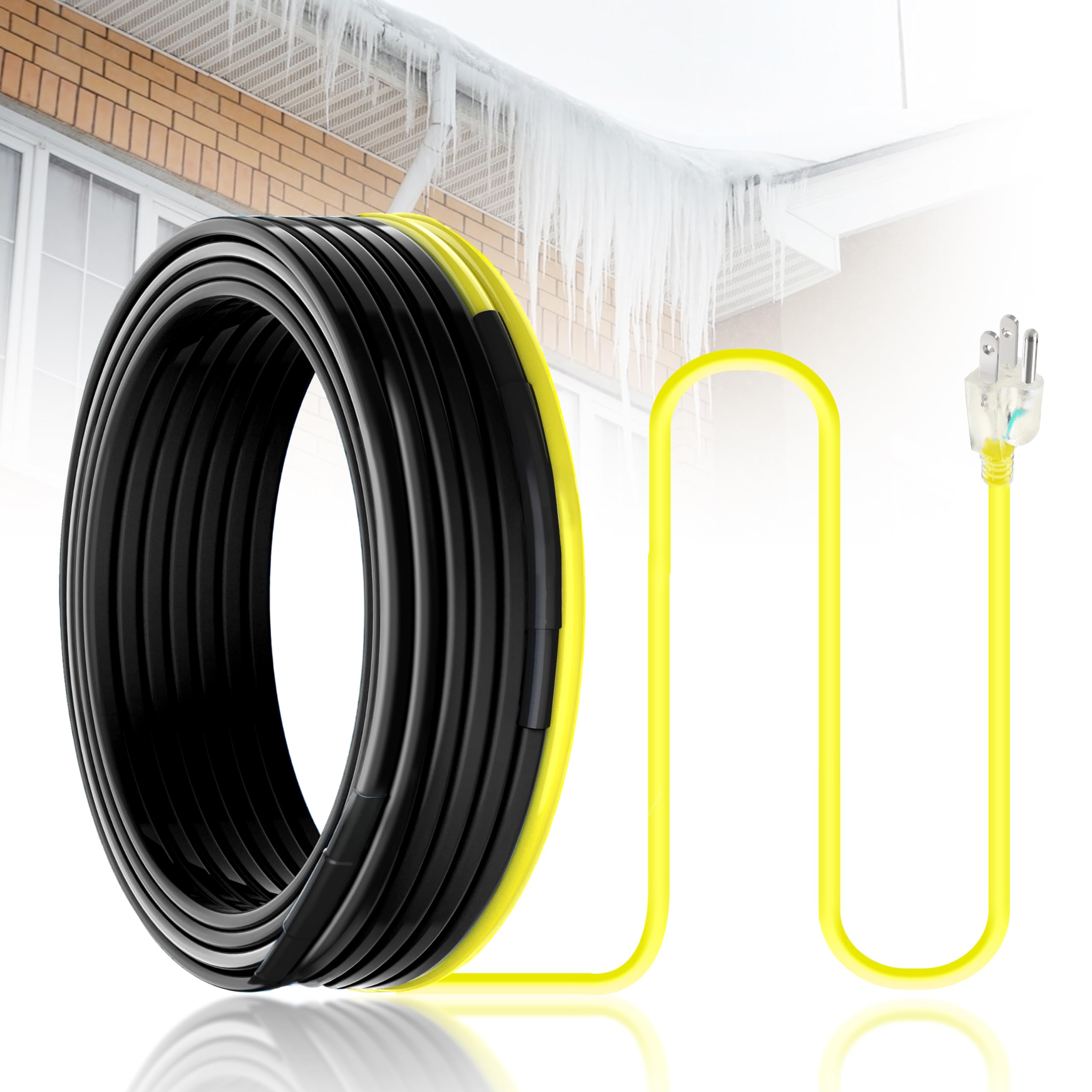 Snapklik.com : YeloDeer Gutter Heat Cable, Self-Regulating Heat Trace ...