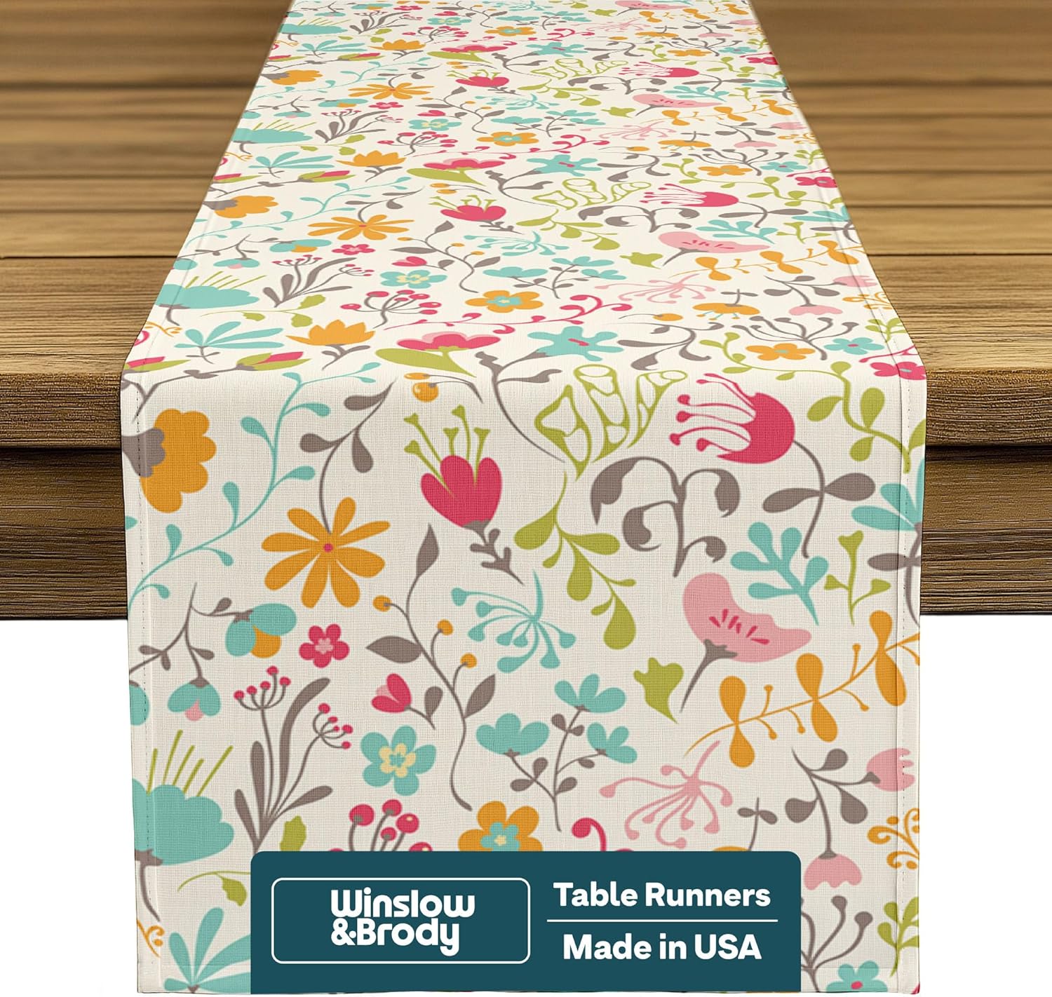 Amazon.com: Spring Table Runners | Made in America Table Linens | Stain ...