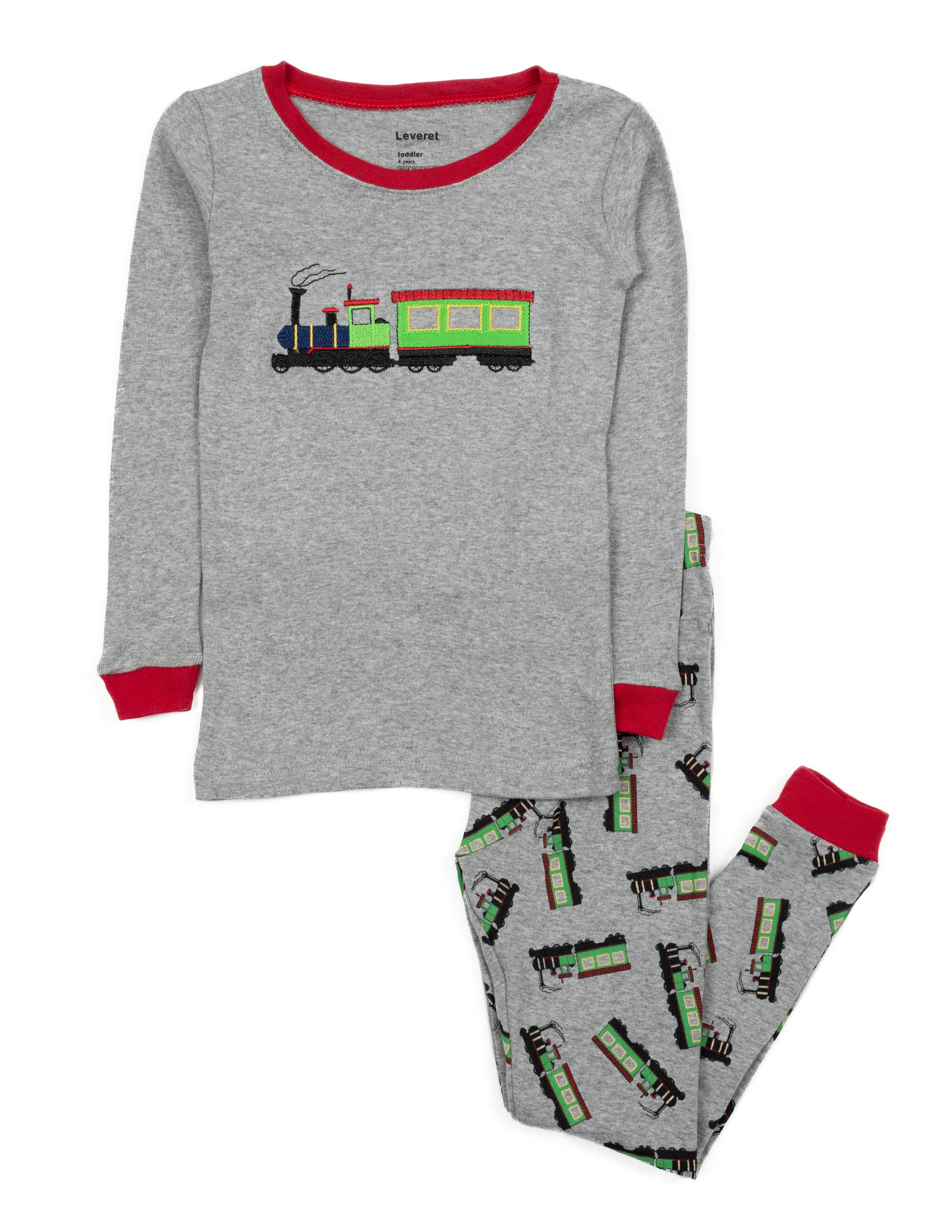 Snapklik.com : Train Boys 2 Piece Pajama Set 100% Cotton 5 Years
