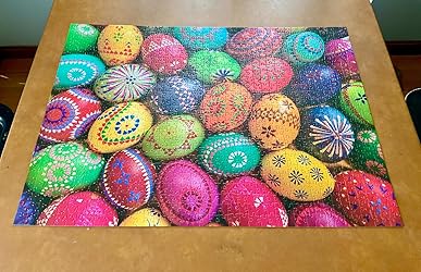 Amazon.com: Puzzles for Adults 1000 Piece - Easter Eggs - Jigsaw ...