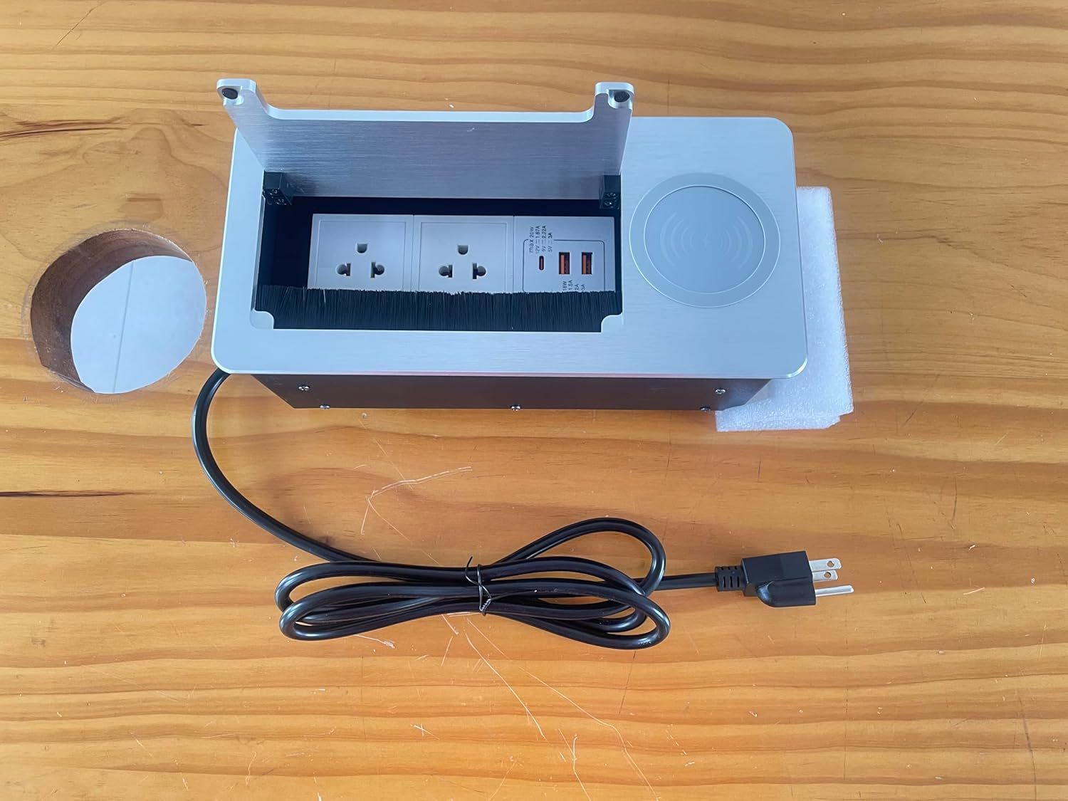 Amazon.com: ZESHAN Wireless Charger Conference Table Power Box Cable ...