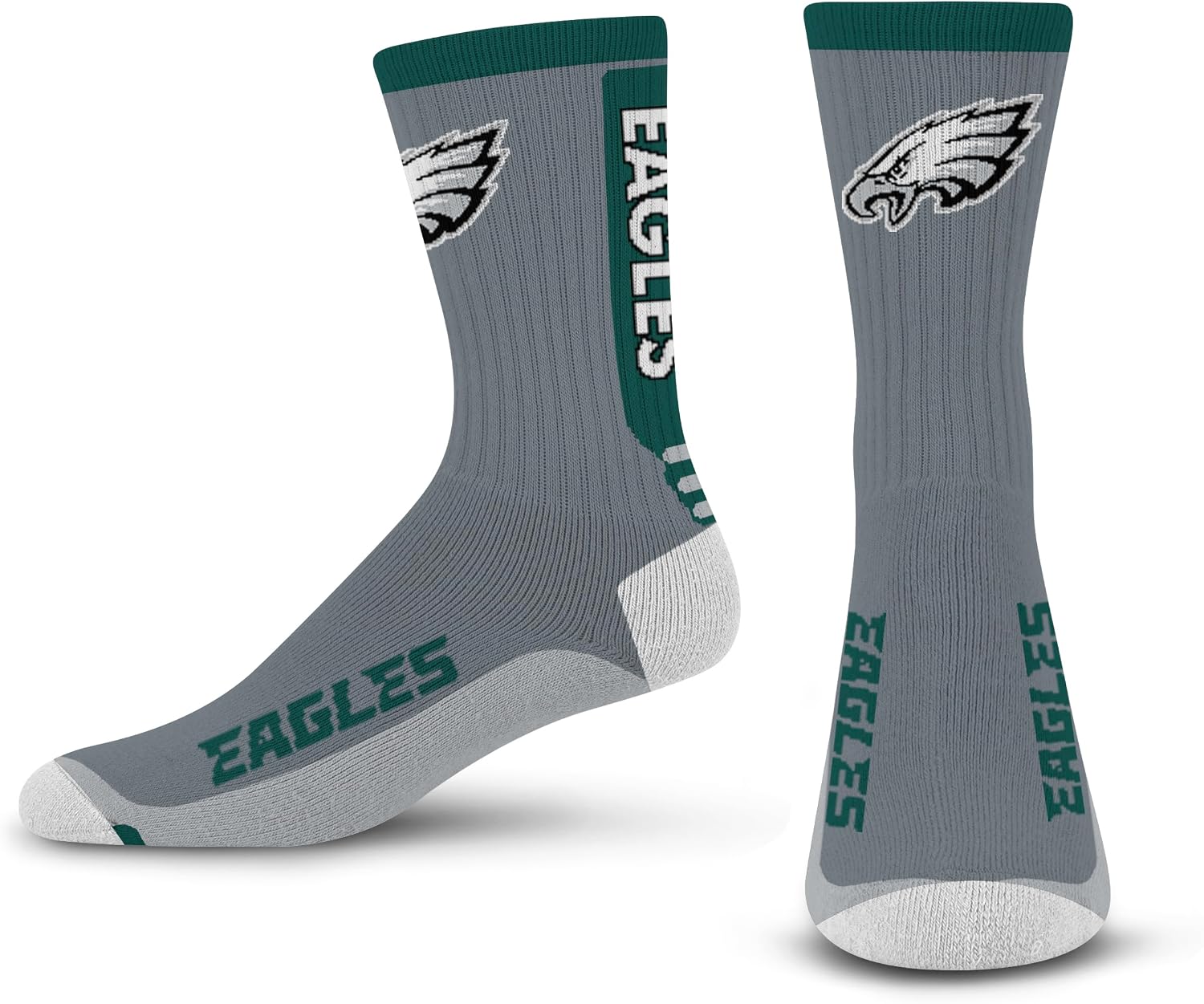Amazon.com: FBF - NFL Adult Team Logo Cool Grey Crew Dress Socks ...