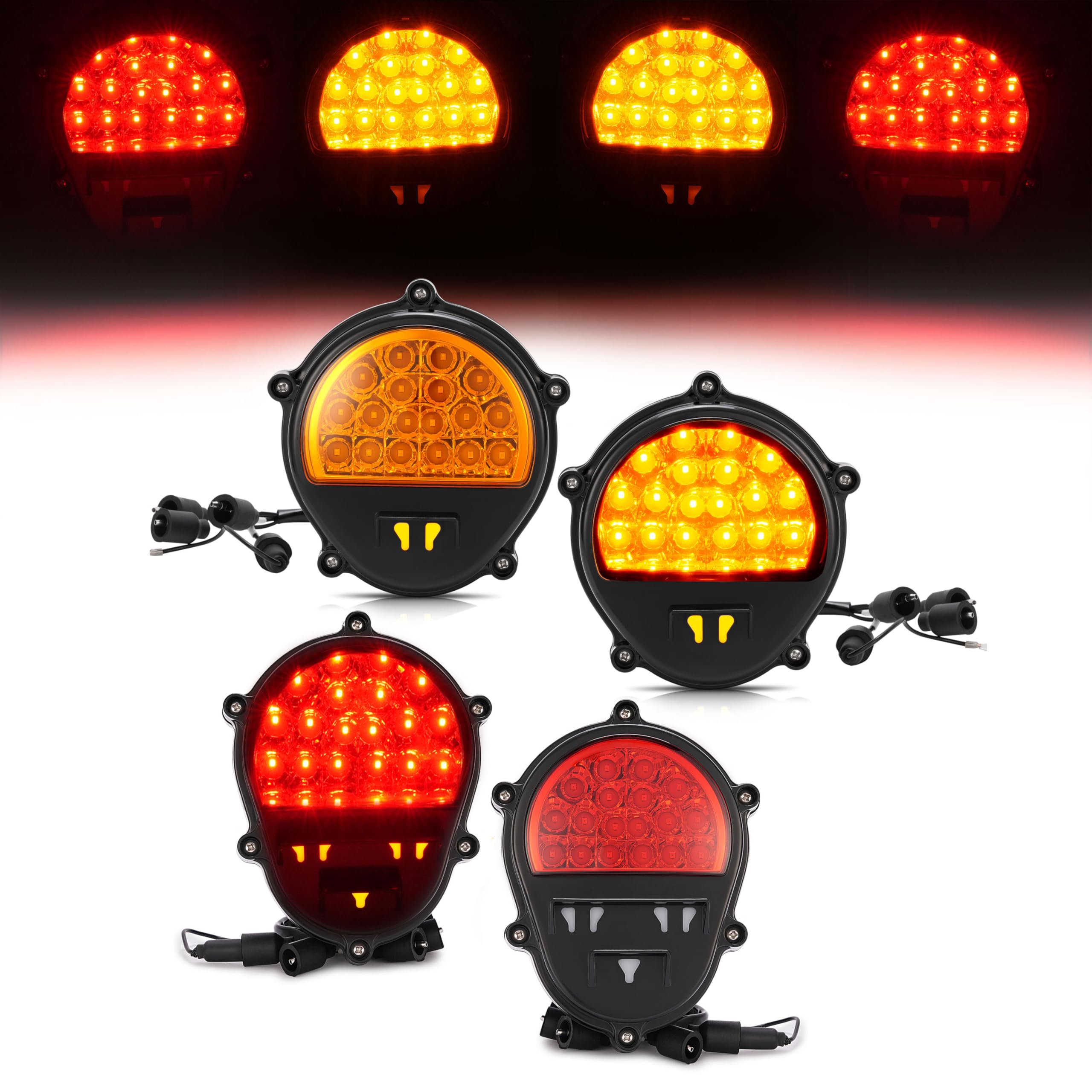 Amazon.com: HECASA LED Pair Brake Light & Turn Signal Light Compatible ...