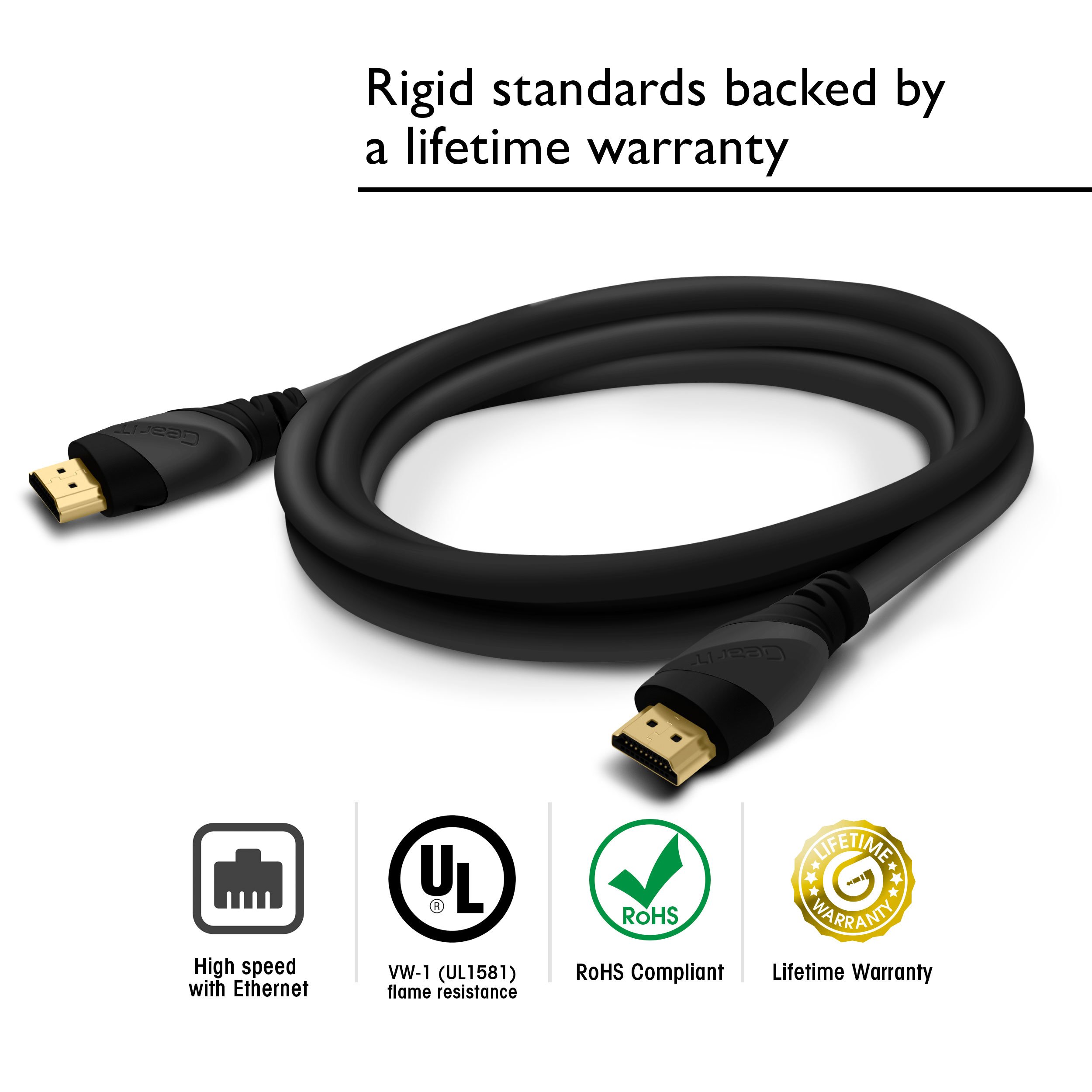 Snapklik.com : 15 Ft HDMI Cable, GearIT 5-Pack Pro Series HDMI Cable 15 ...