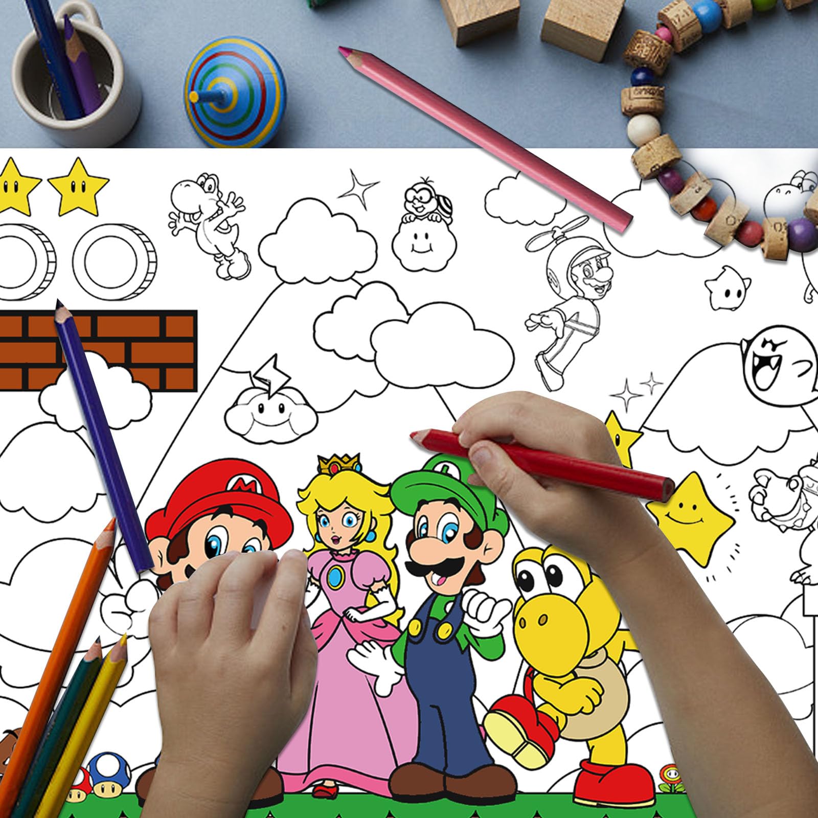 Fire Luigi Coloring Pages