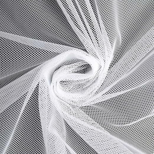 Amazon.com: Cupount White Mesh Fabric - 39 x 59 Inch Soft Mesh Netting ...