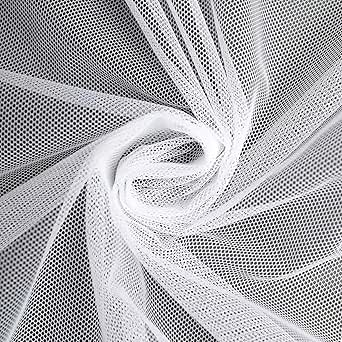 Amazon.com: Cupount White Mesh Fabric - 39 x 59 Inch Soft Mesh Netting ...