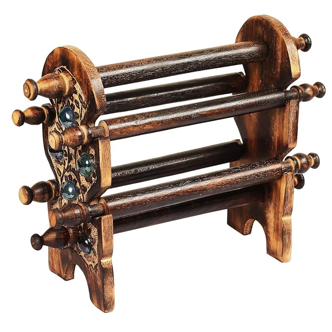 Wooden Folding Chuddi Stand Jewelry Bracelet, Bangle Organiser for ...