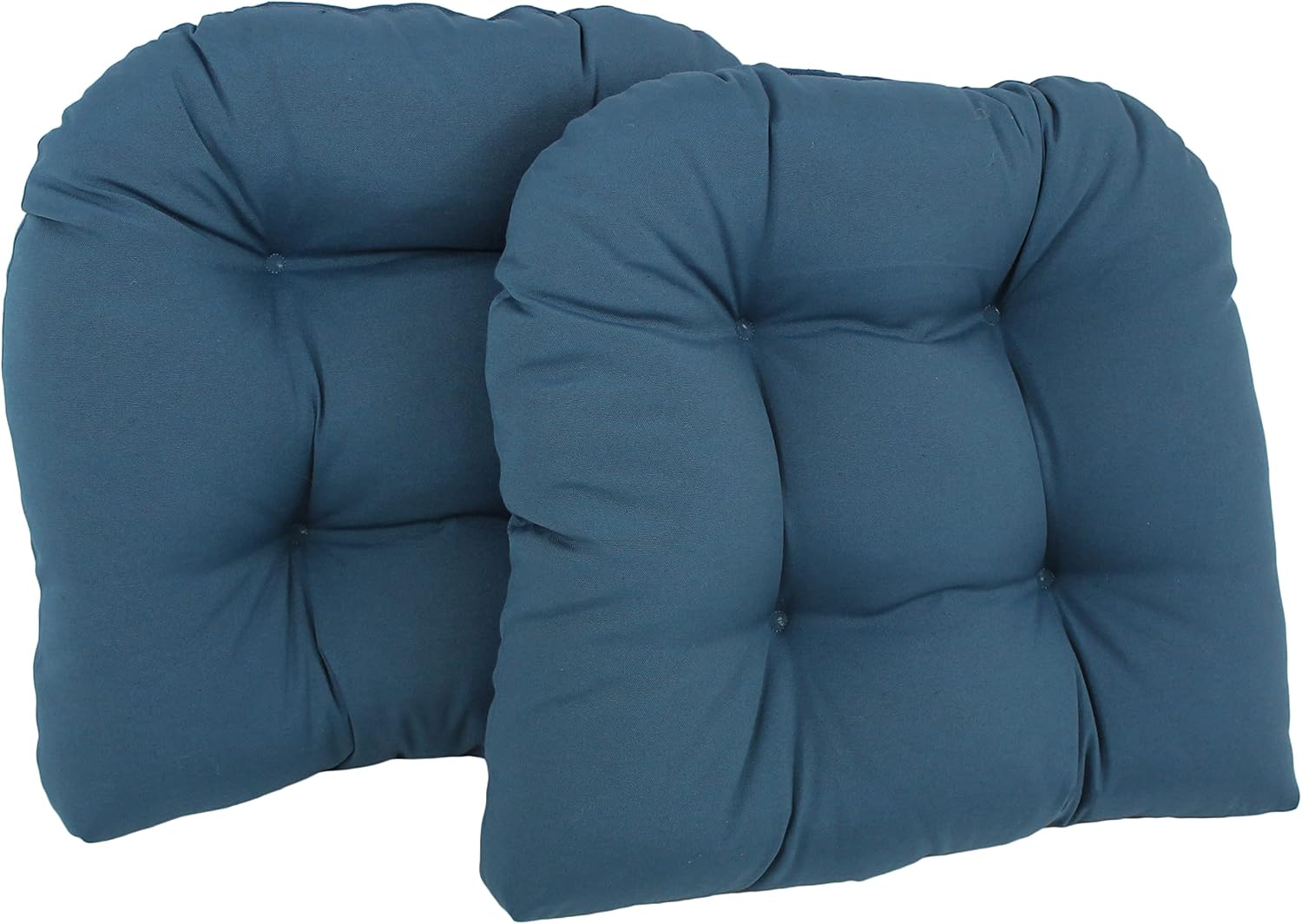 Amazon.com : Blazing Needles, L.P. Twill Rounded Back Chair Cushion, 19 ...