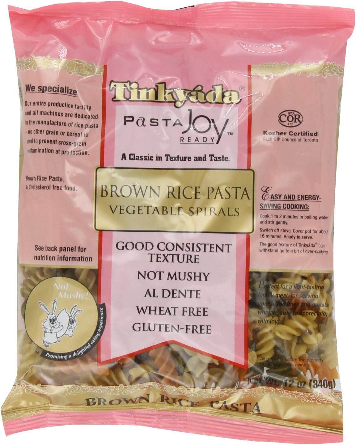 Amazon.com : Tinkyada Brown Rice Pasta Grand Shell, 8 Ounce : Italian ...