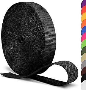 Amazon.com : 12 Yards Webbing 1" & 1.5" & 2" Polypropylene Webbing ...