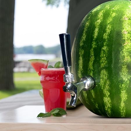 Amazon.com | Watermelon Tap Beverage Dispenser Kit - Fruit Keg Tapping ...